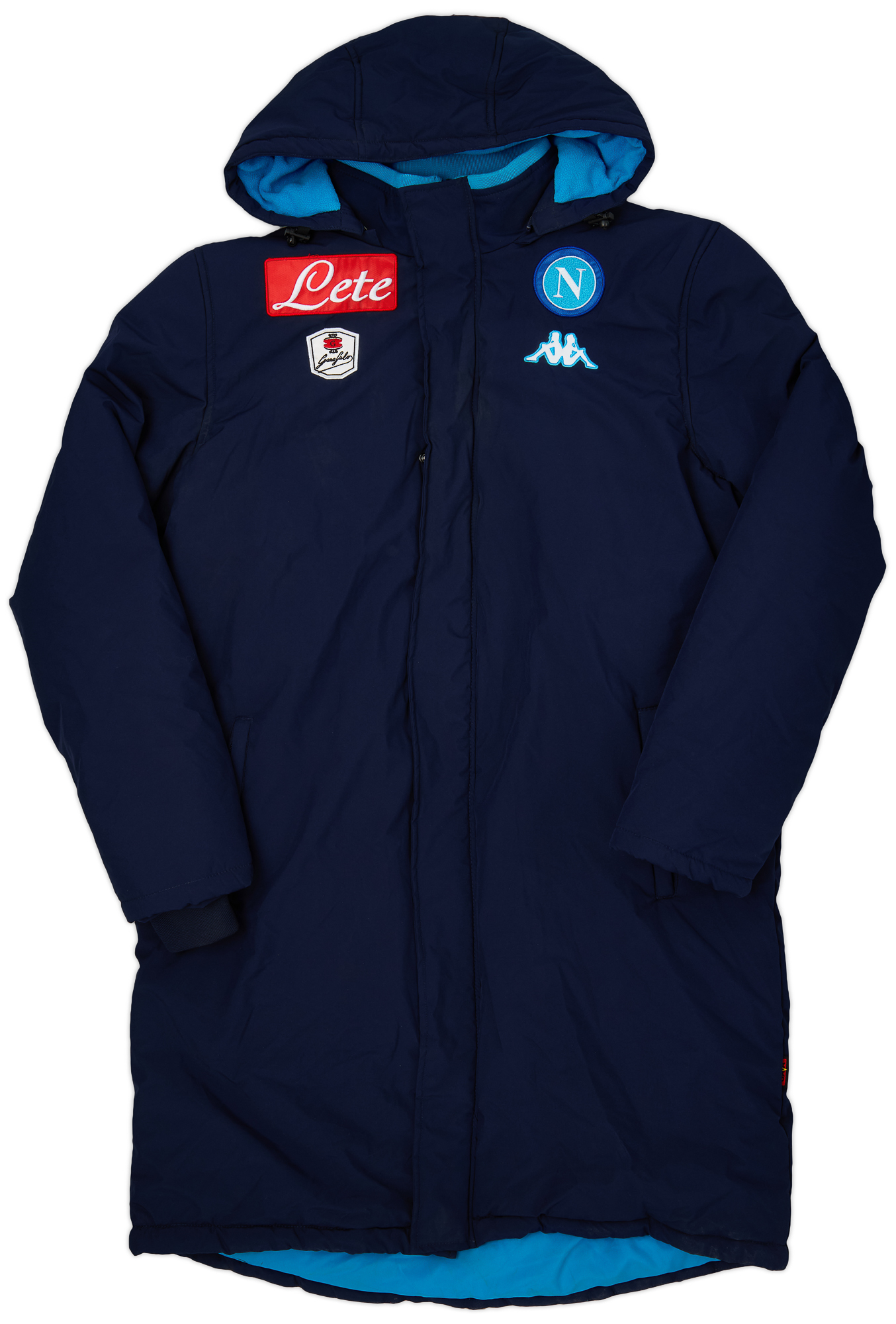 2015-16 Napoli Kappa Padded Bench Coat - 9/10 - (XXL)