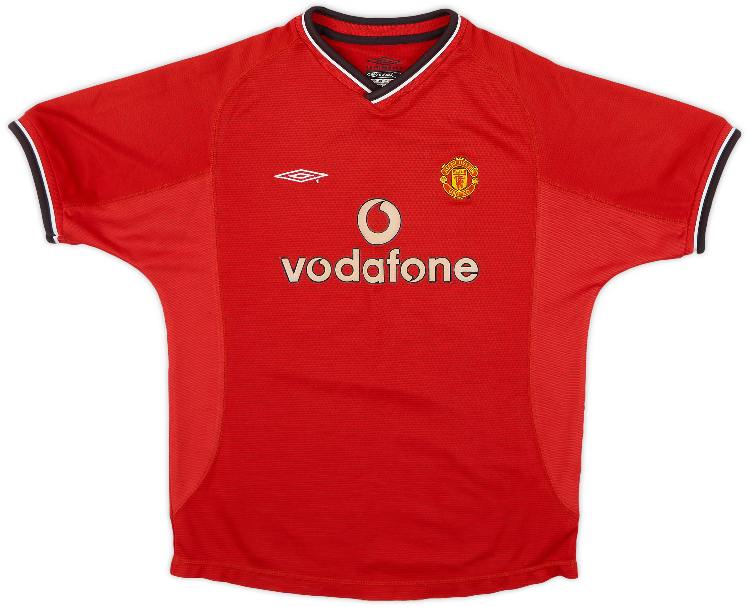 2000-02 Manchester United Home Shirt - 8/10 - (L.Boys)