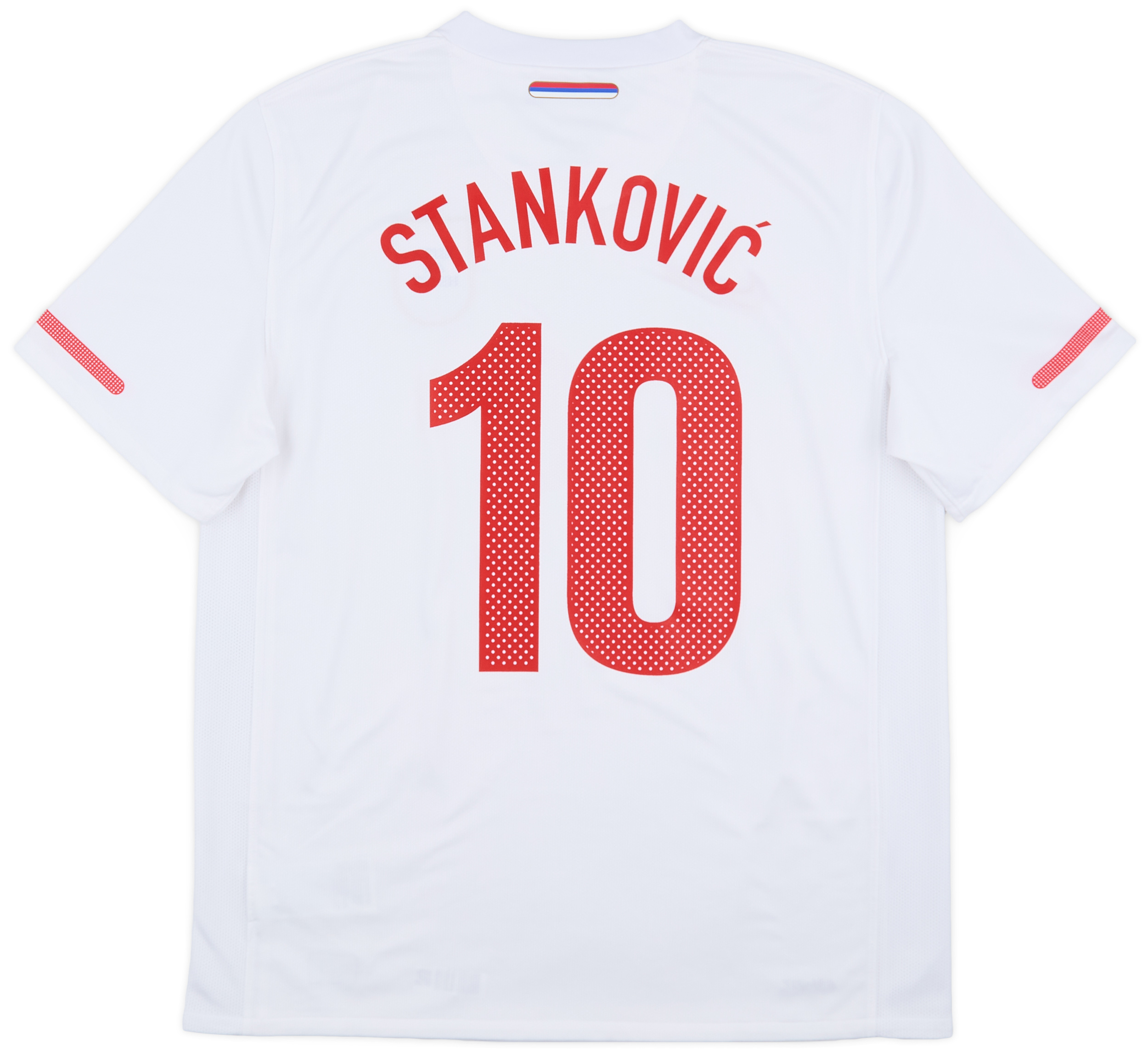 2010-12 Serbia Away Shirt Stankovic #10 - 9/10 - (L)
