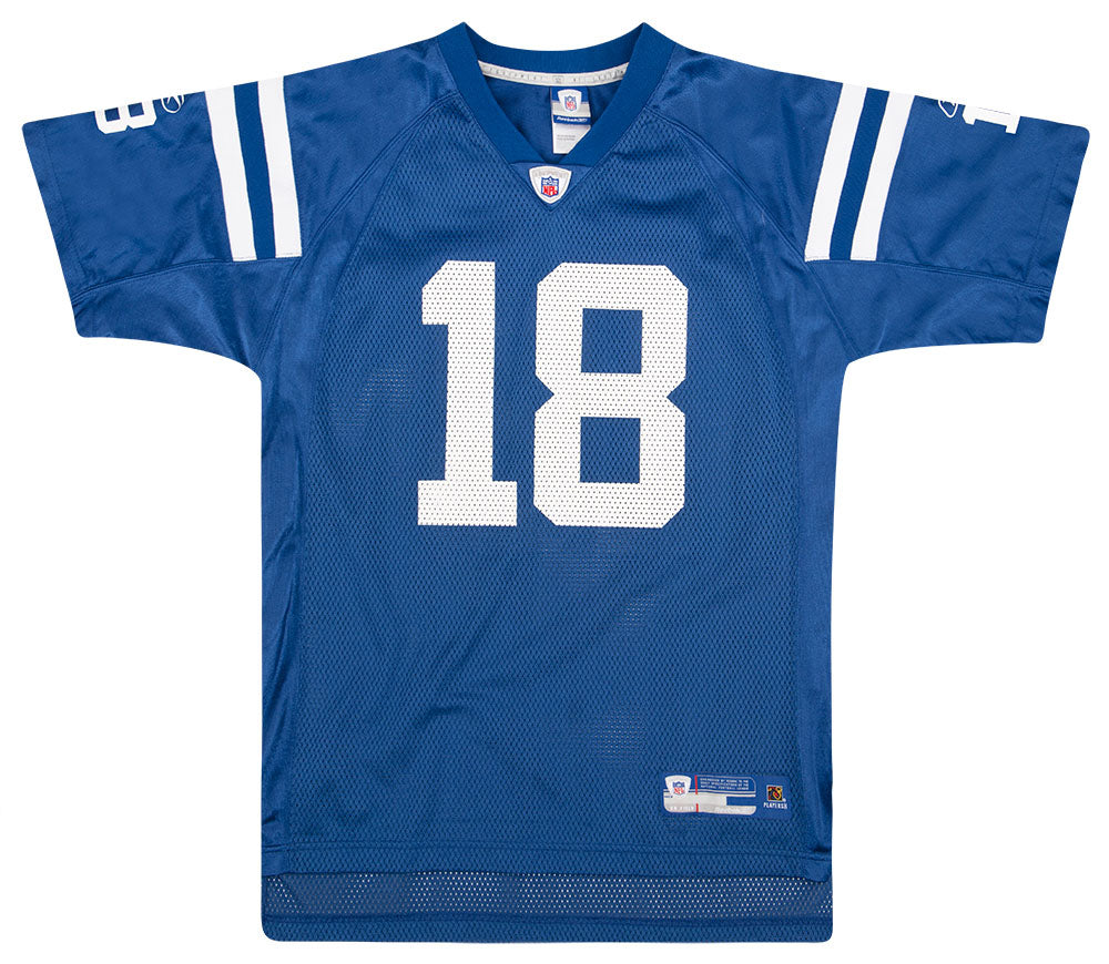 2005-06 Indianapolis Colts Manning #18 Reebok On Field Jersey (Home) Y