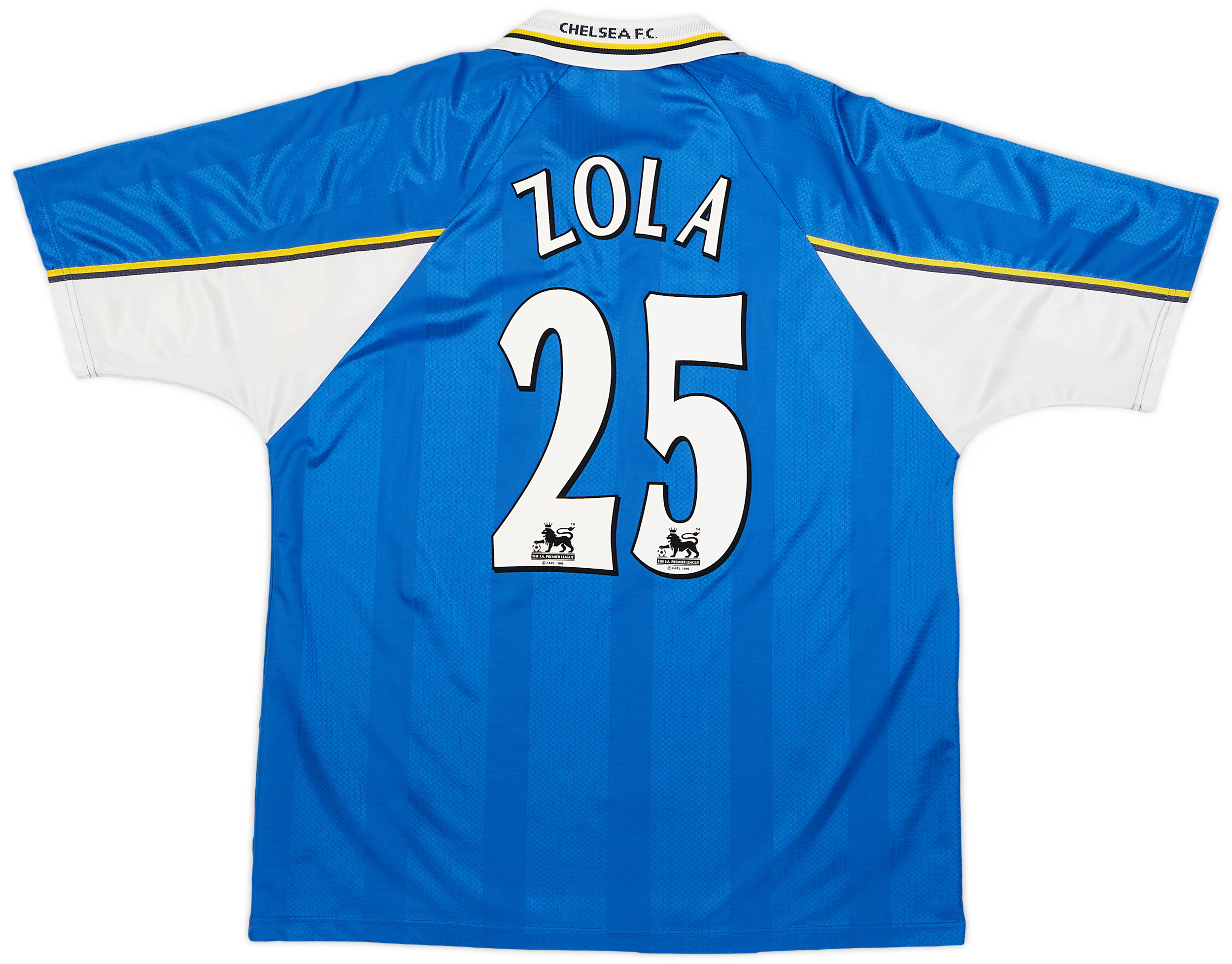 1997-99 Chelsea Home Shirt Zola #25 - 9/10 - (XXL)