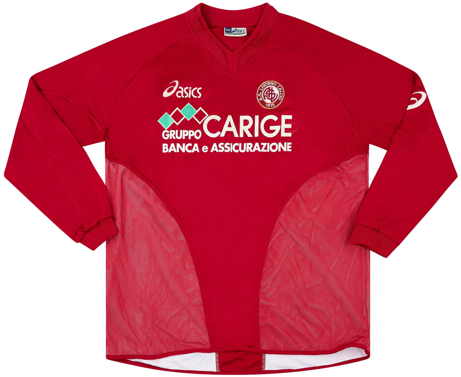 2004-05 Livorno Match Issue Home L/S Shirt Passoni #28