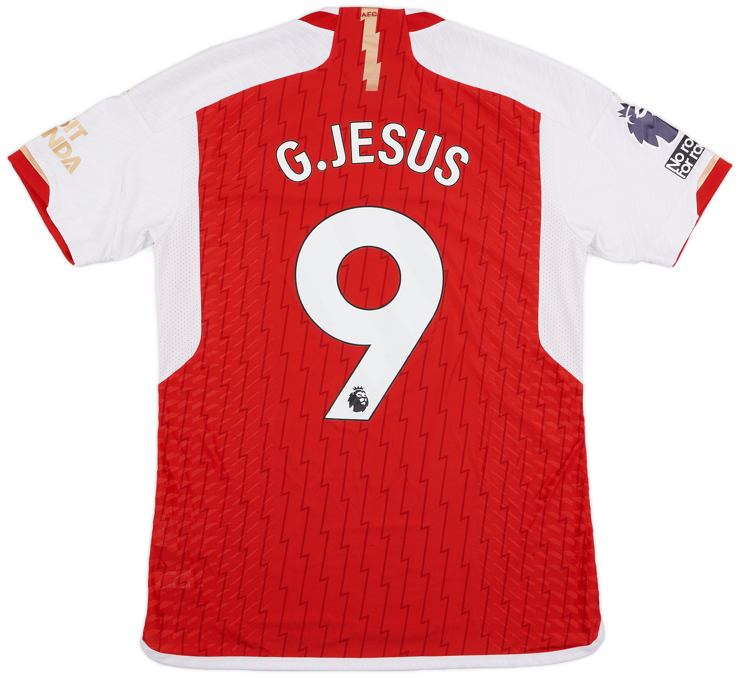 2023-24 Arsenal Match Issue Home Shirt G. Jesus #9