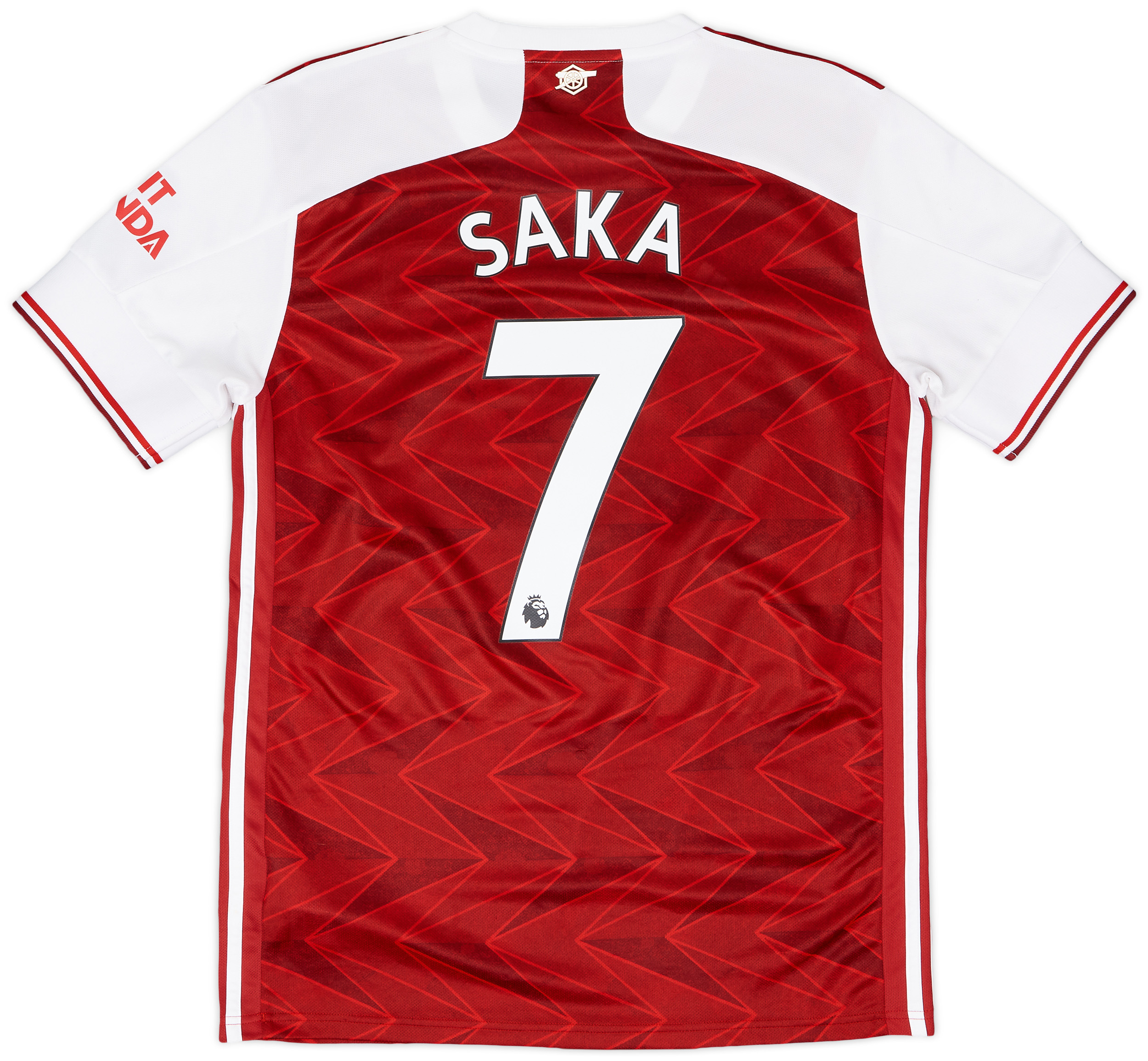 2020-21 Arsenal Home Shirt Saka #7 - 8/10 - (M)