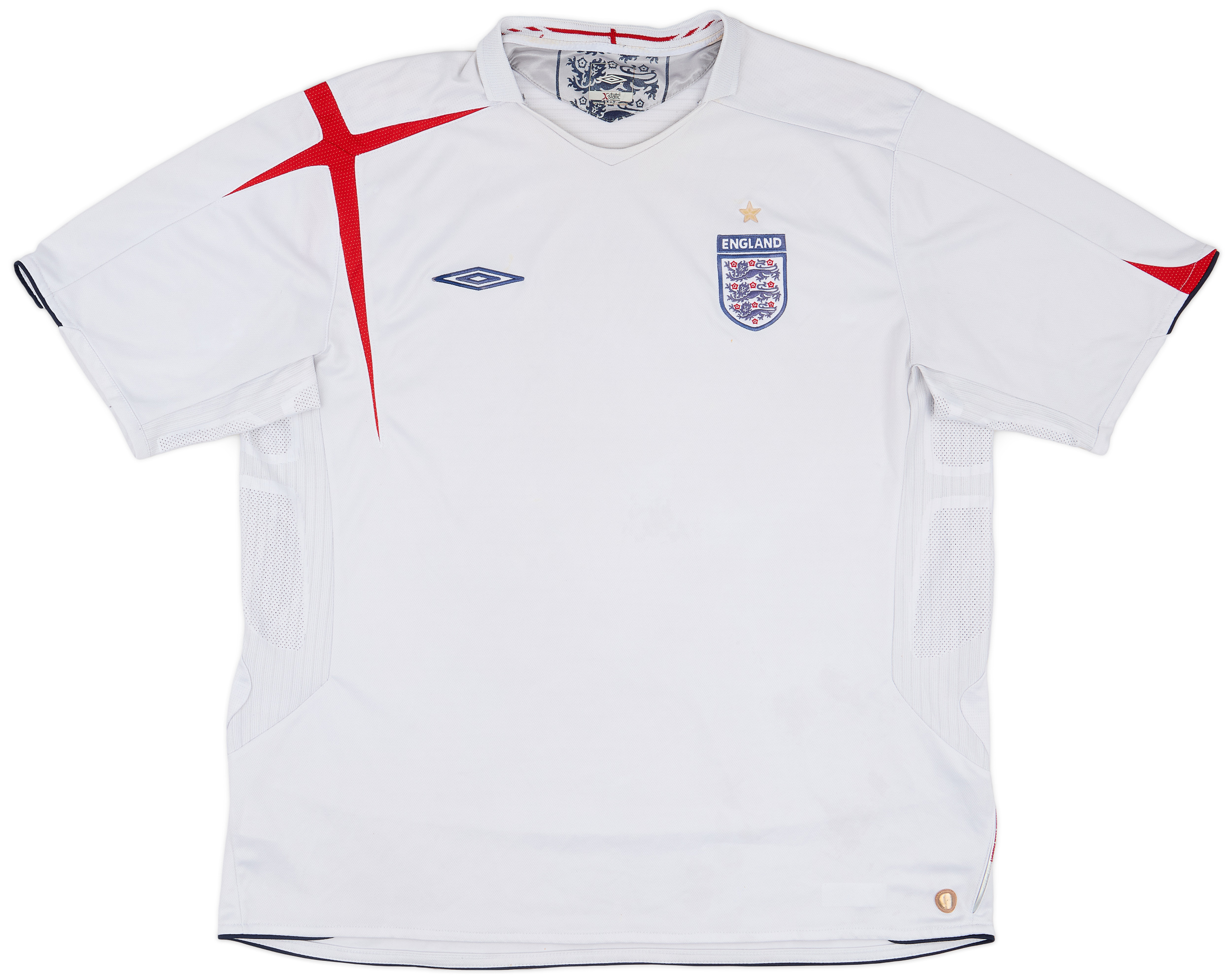2005-07 England Home Shirt - 4/10 - (3XL)