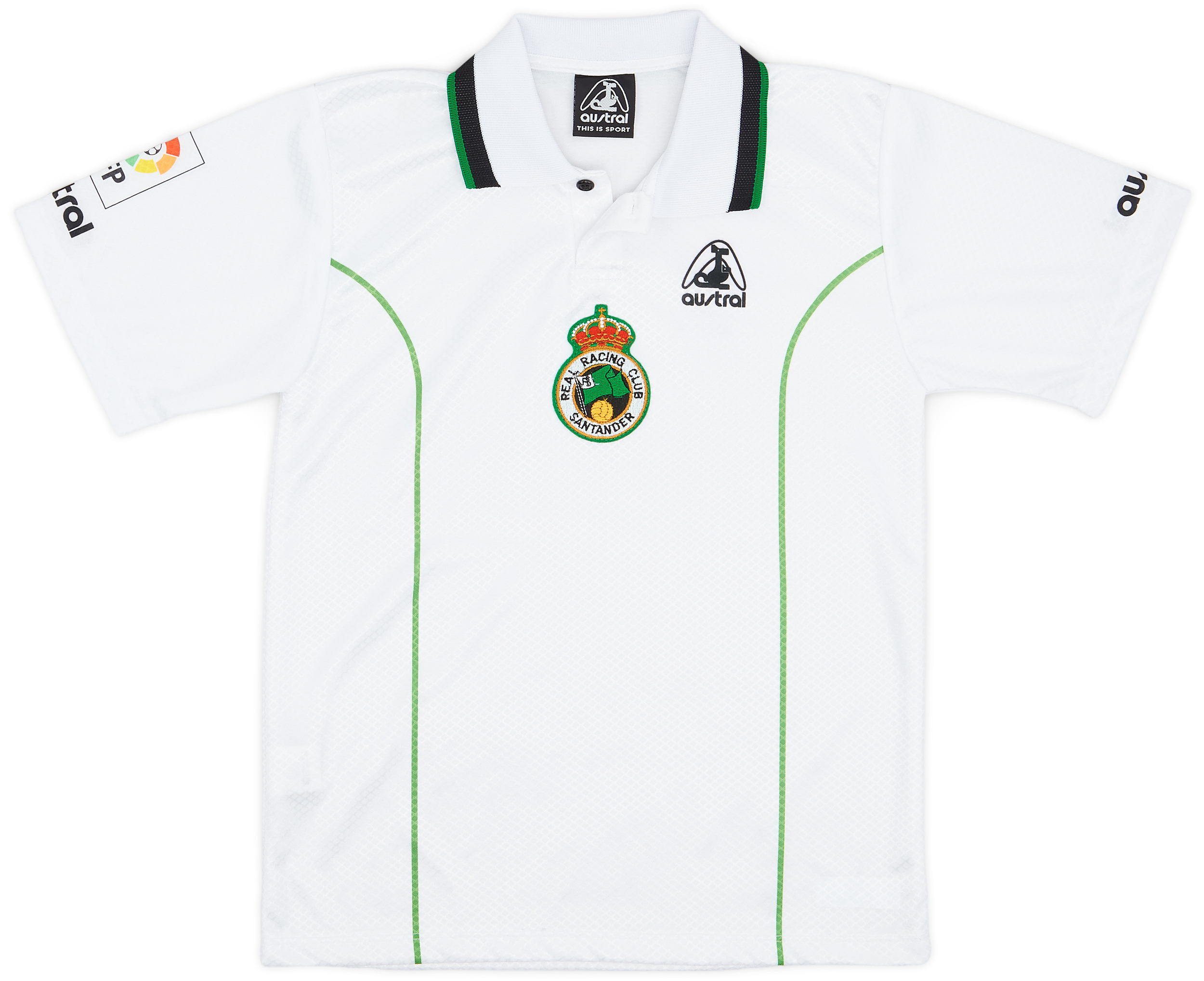 1998-01 Racing Santander Home Shirt - 9/10 - (L.Boys)