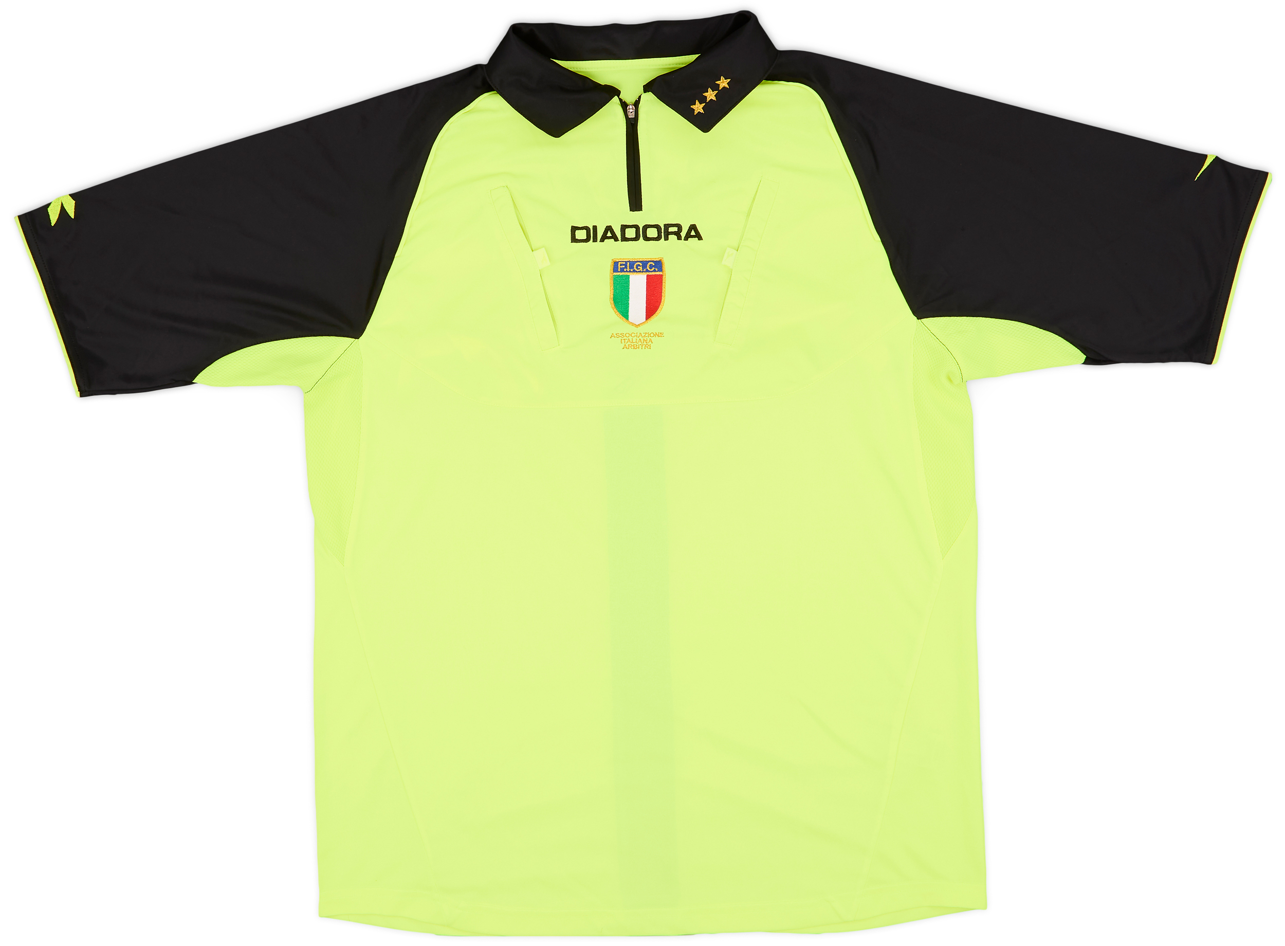 2000s Italy FIGC Diadora Referee Shirt - 9/10 - (XL)