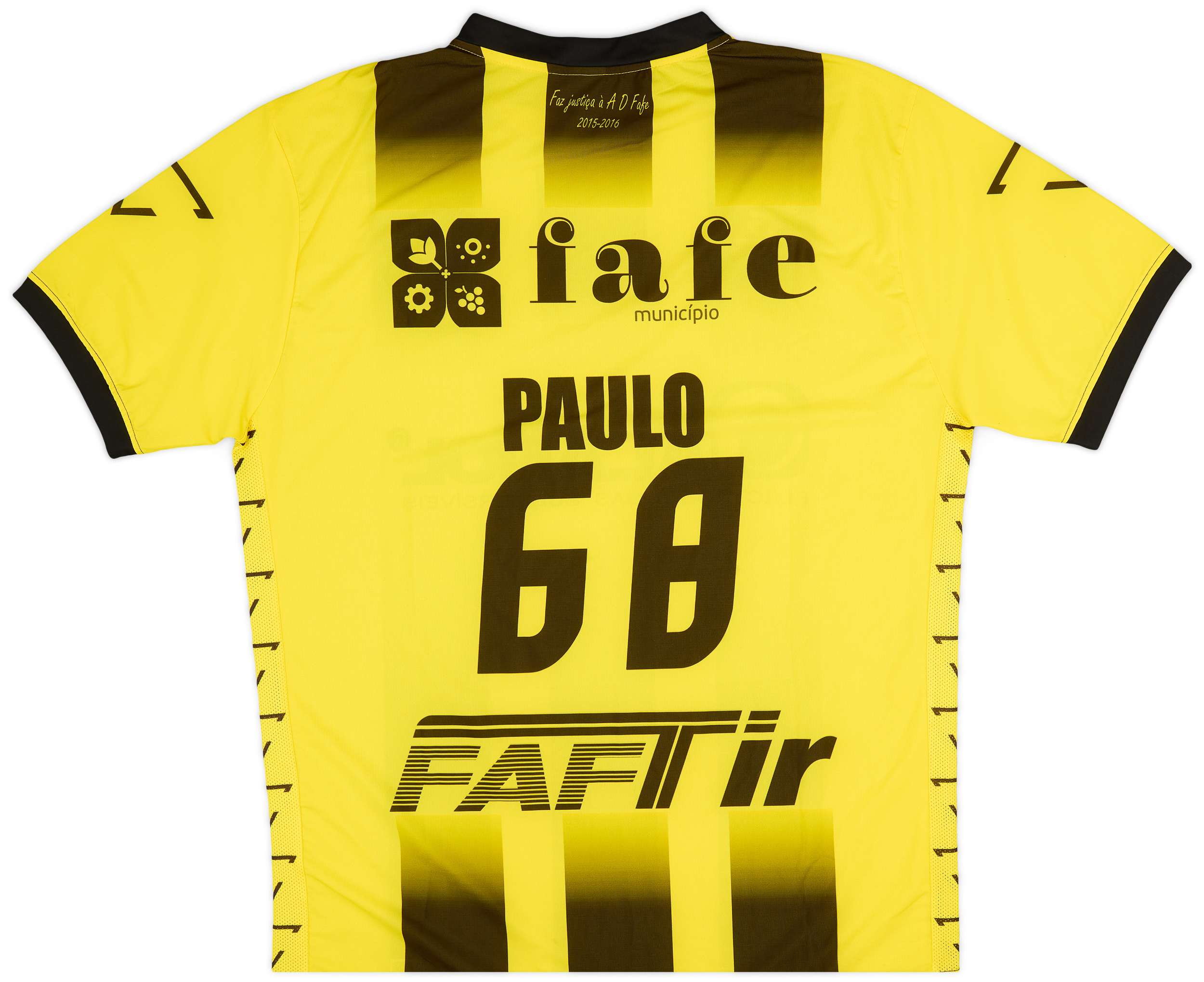 2015-16 AD Fafe Home Shirt Paulo #68 - 9/10 - (XL)