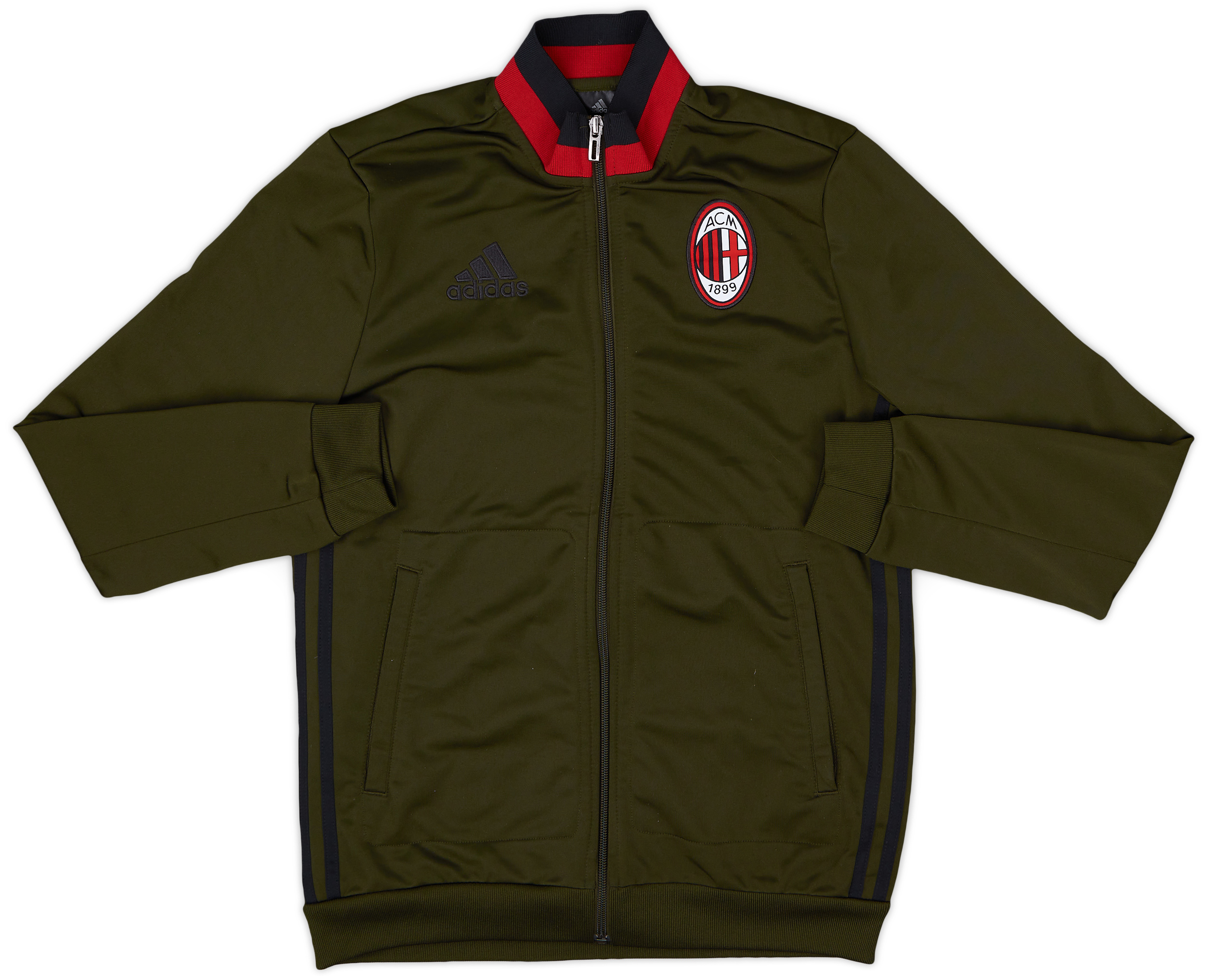 2016-17 AC Milan adidas Track Jacket - 9/10 - (L.Boys)