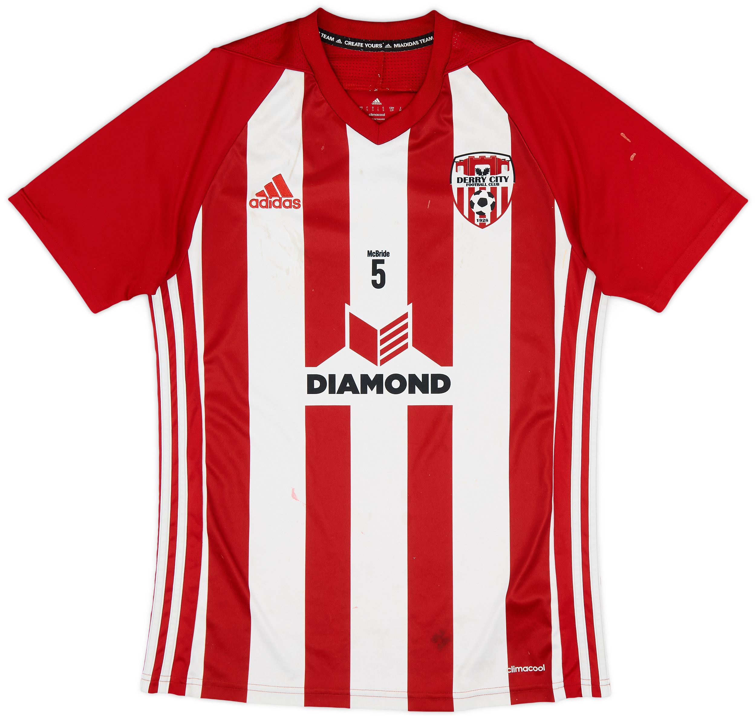 2018-20 Derry City Home Shirt McBride #5 - 4/10 - (S)