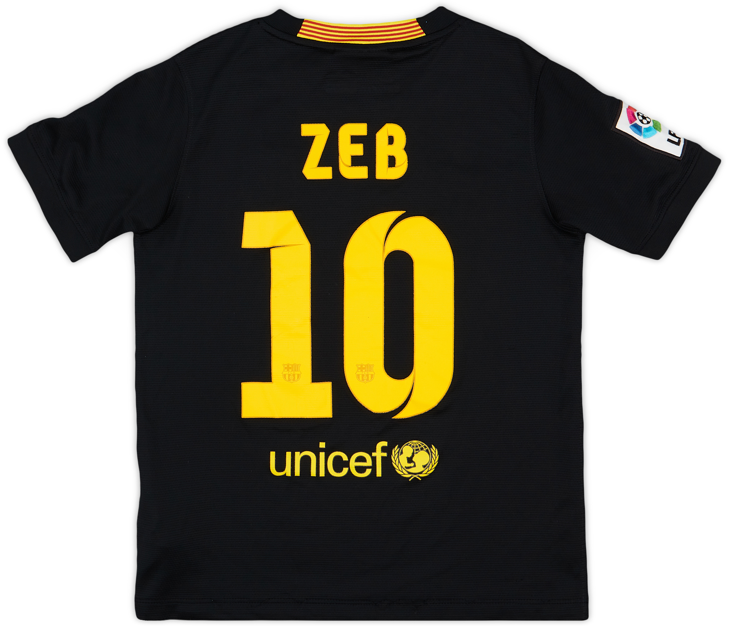2013-14 Barcelona Third Shirt Zeb #10 - 7/10 - (M.Boys)