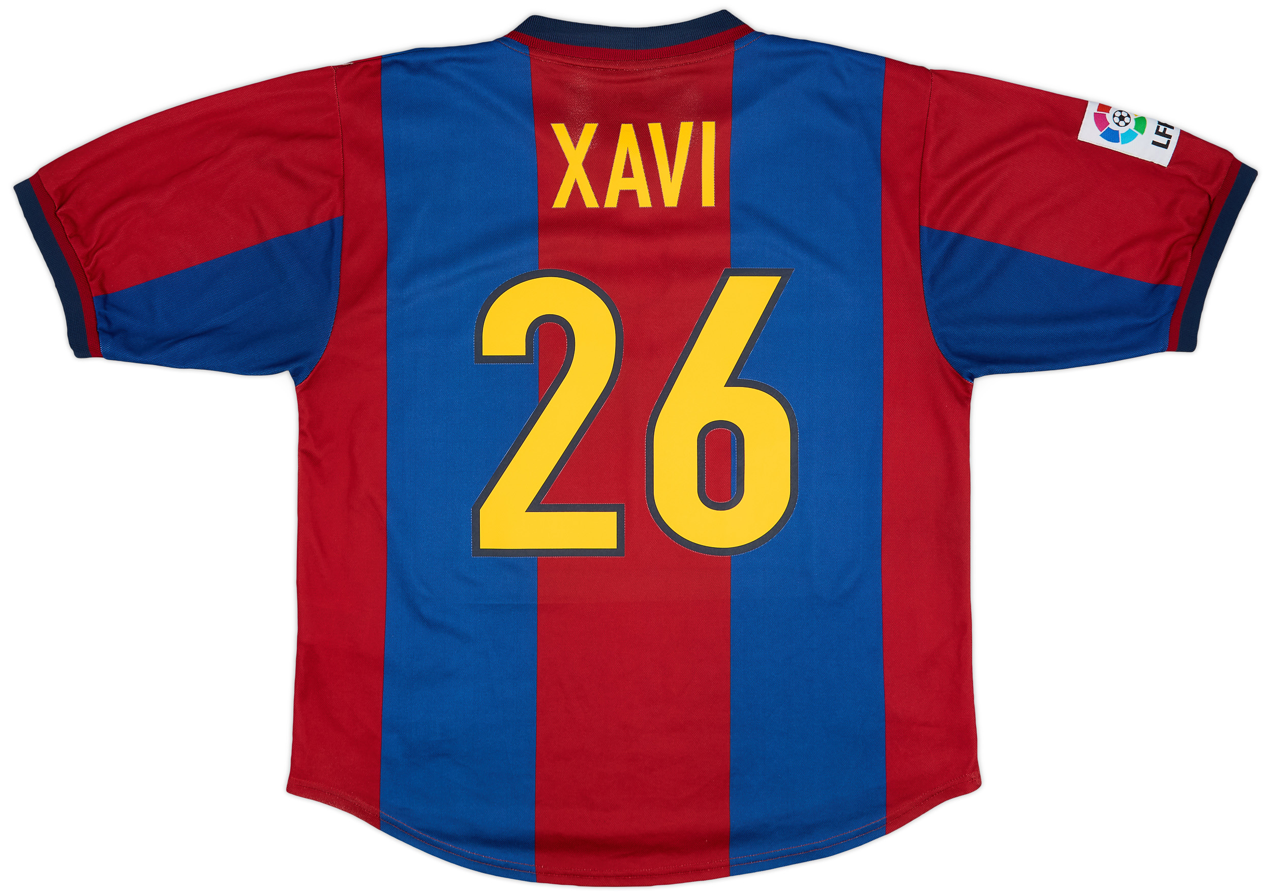 1998-00 Barcelona Home Shirt Xavi #26 - 8/10 - (L)