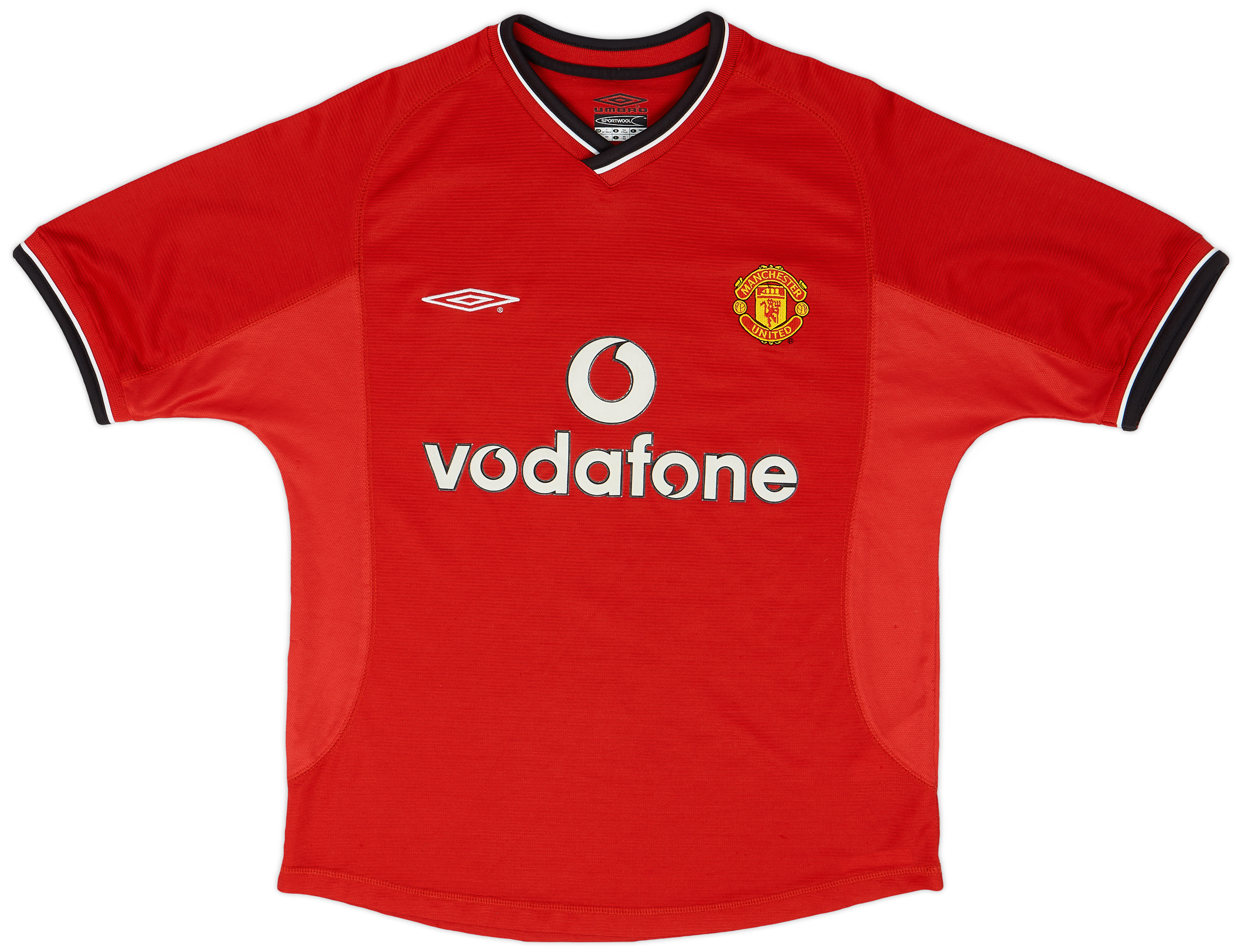 2000-02 Manchester United Home Shirt - 8/10 - (Y)