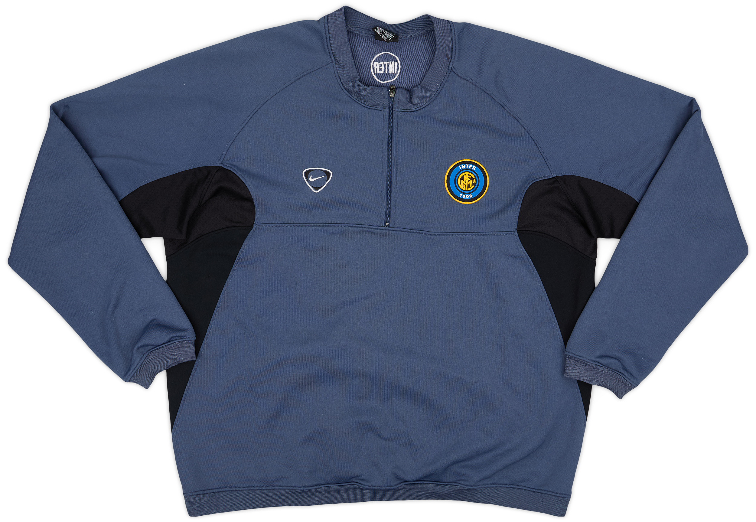 2000-01 Inter Milan Nike 1/4 Zip Sweat Top - 5/10 - (XL)