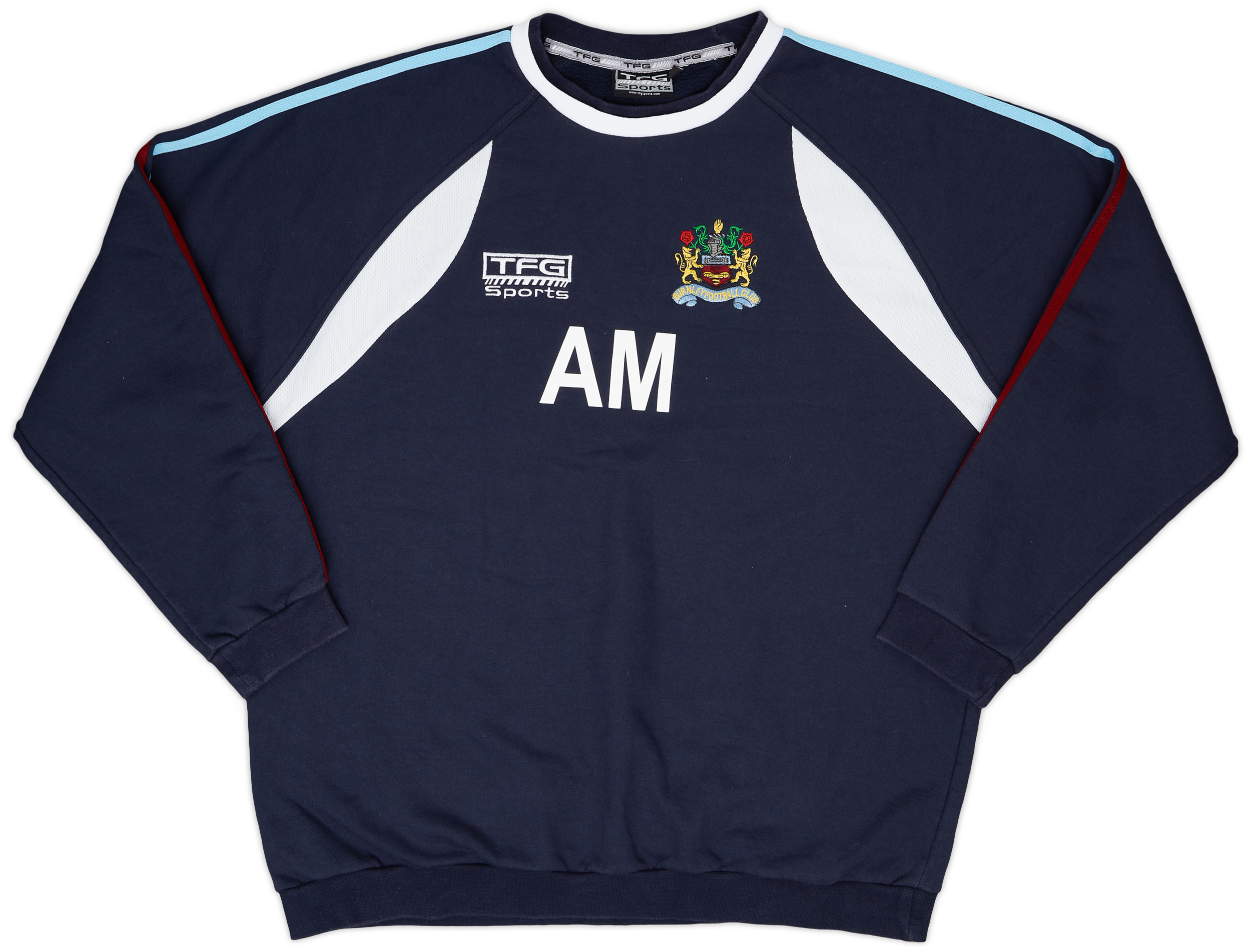 2002-05 Burnley Staff Issue TFG Sports Sweat Top AM - 8/10 - (XXL)