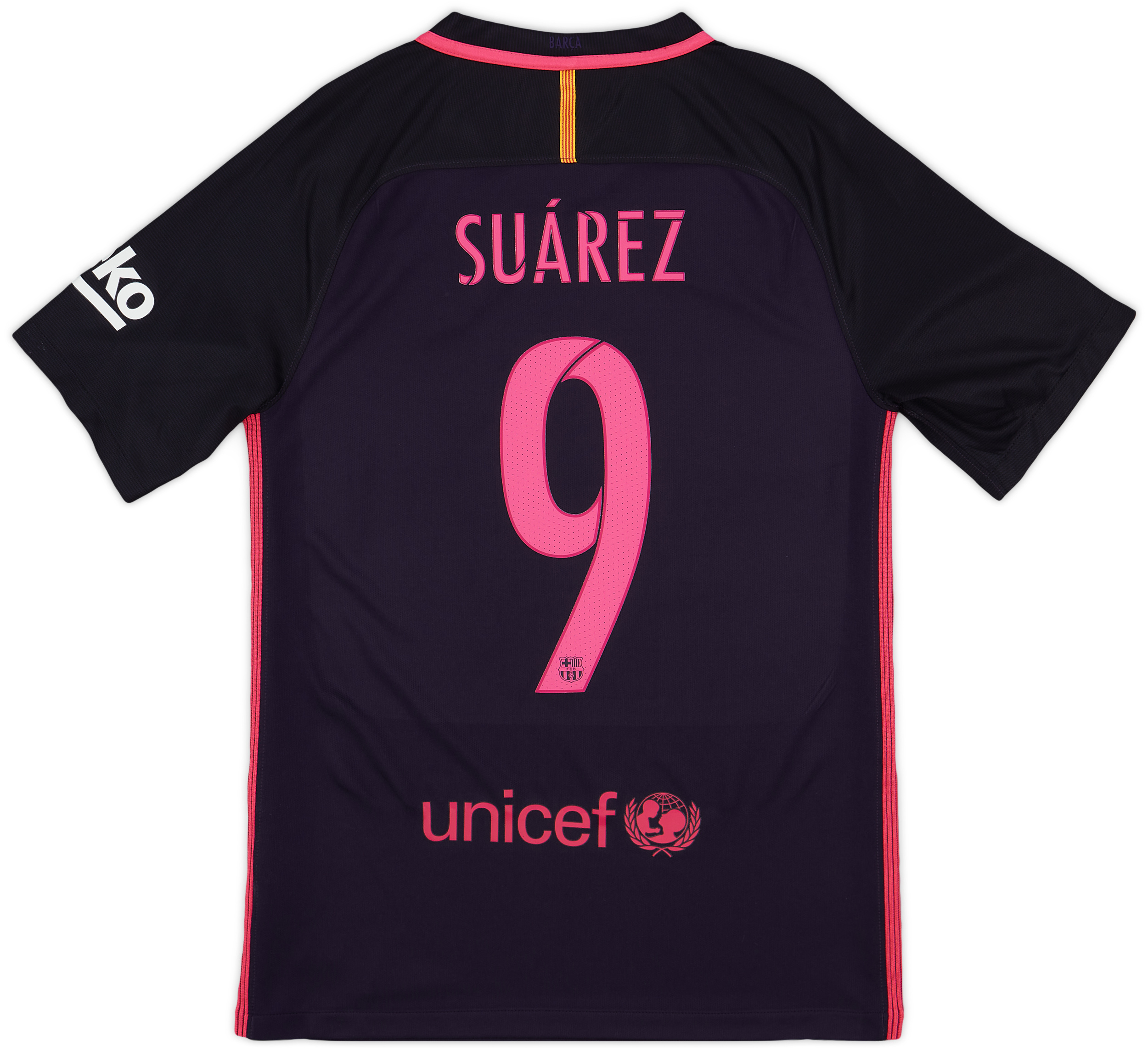 2016-17 Barcelona Away Shirt Suarez #9 - 8/10 - (S)