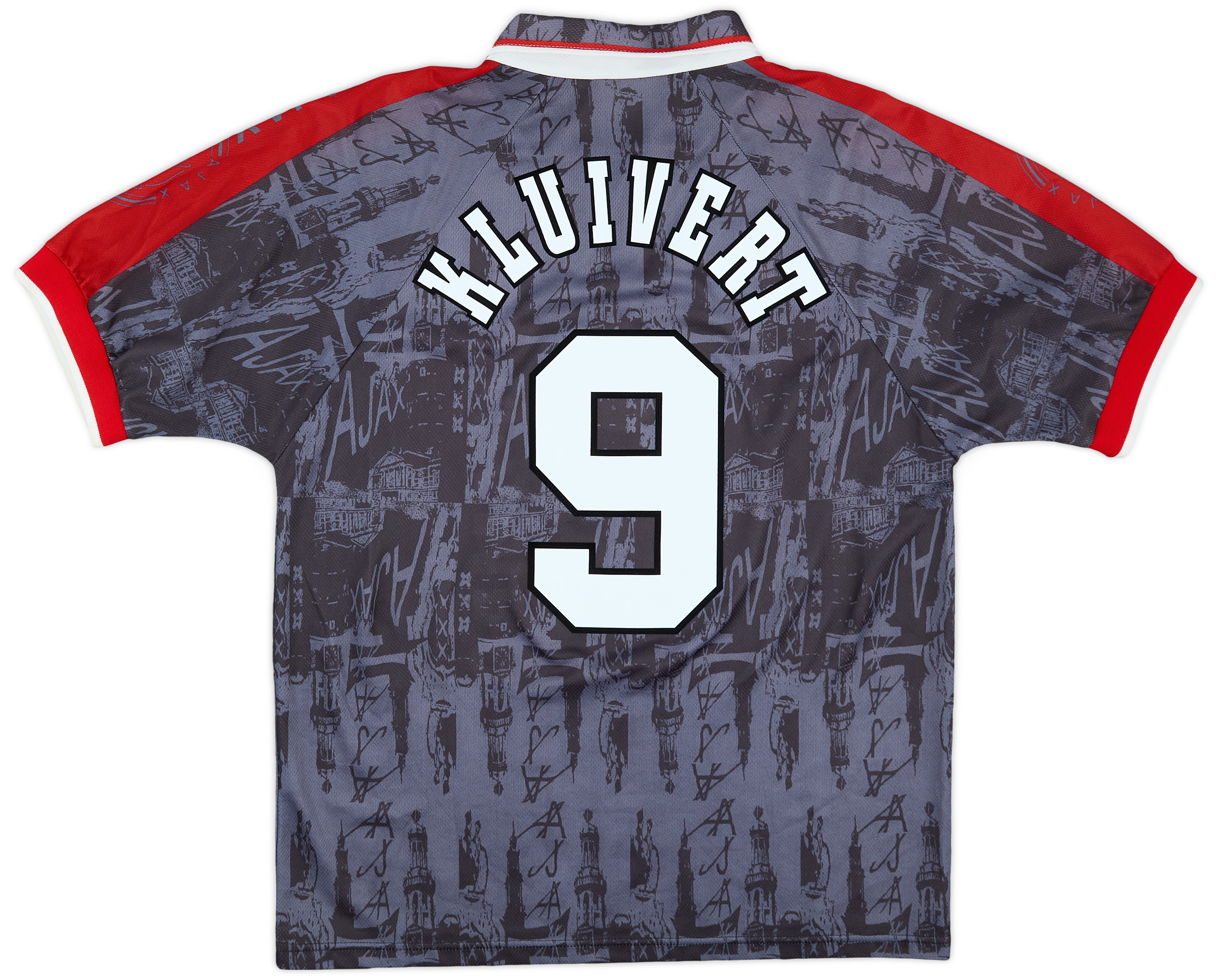 1996-97 Ajax Away Shirt Kluivert #9 - 9/10 - (L)