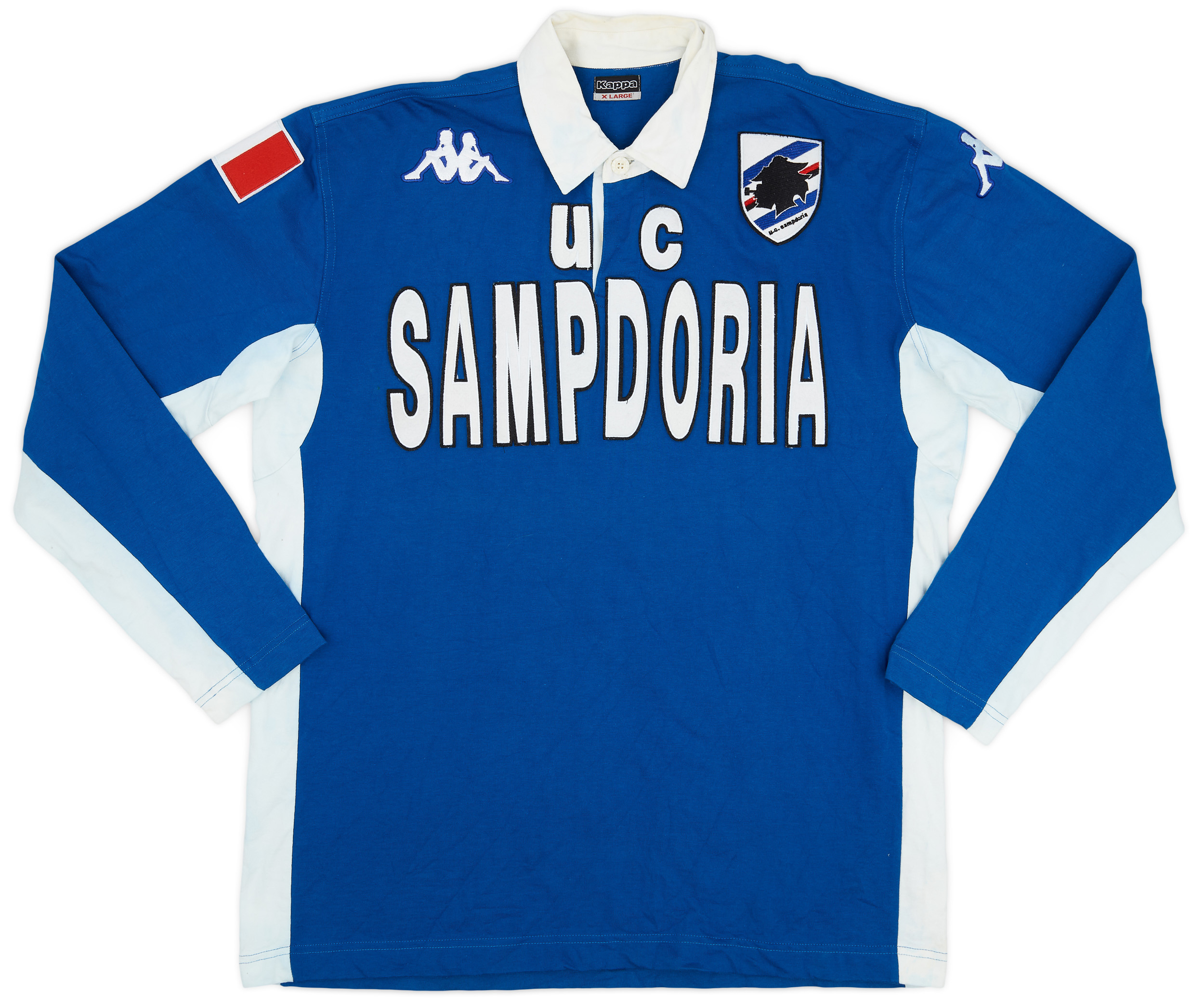 2004-05 Sampdoria Kappa Rugby L/S Shirt - 8/10 - (XL)