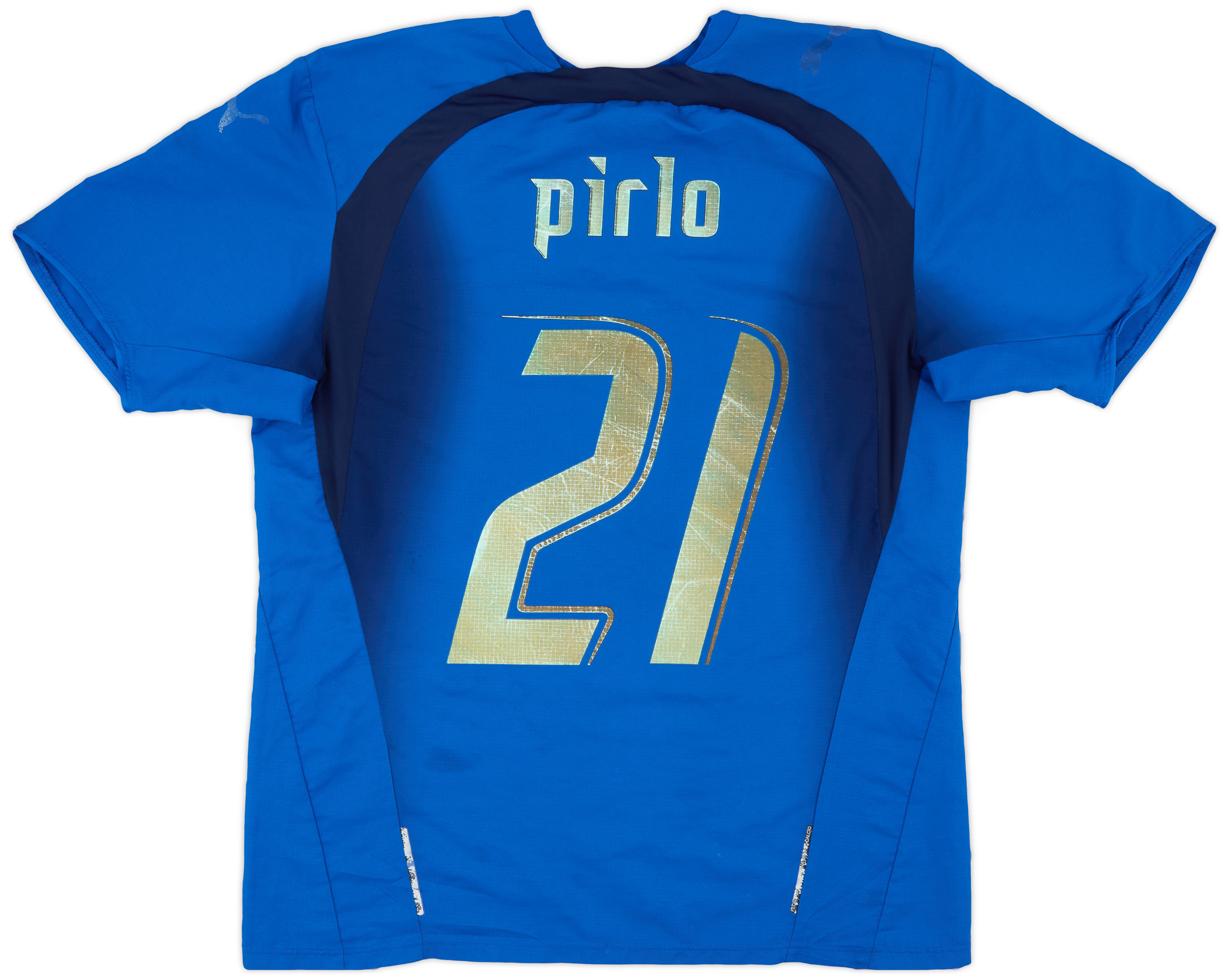 2006 Italy Home Shirt Pirlo #21 - 4/10 - (M)