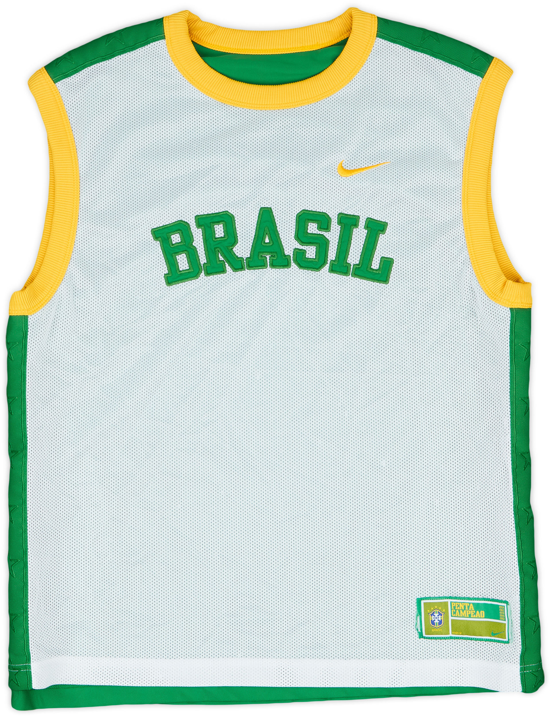 2002-03 Brazil Nike Reversible Training Vest - 8/10 - (L)