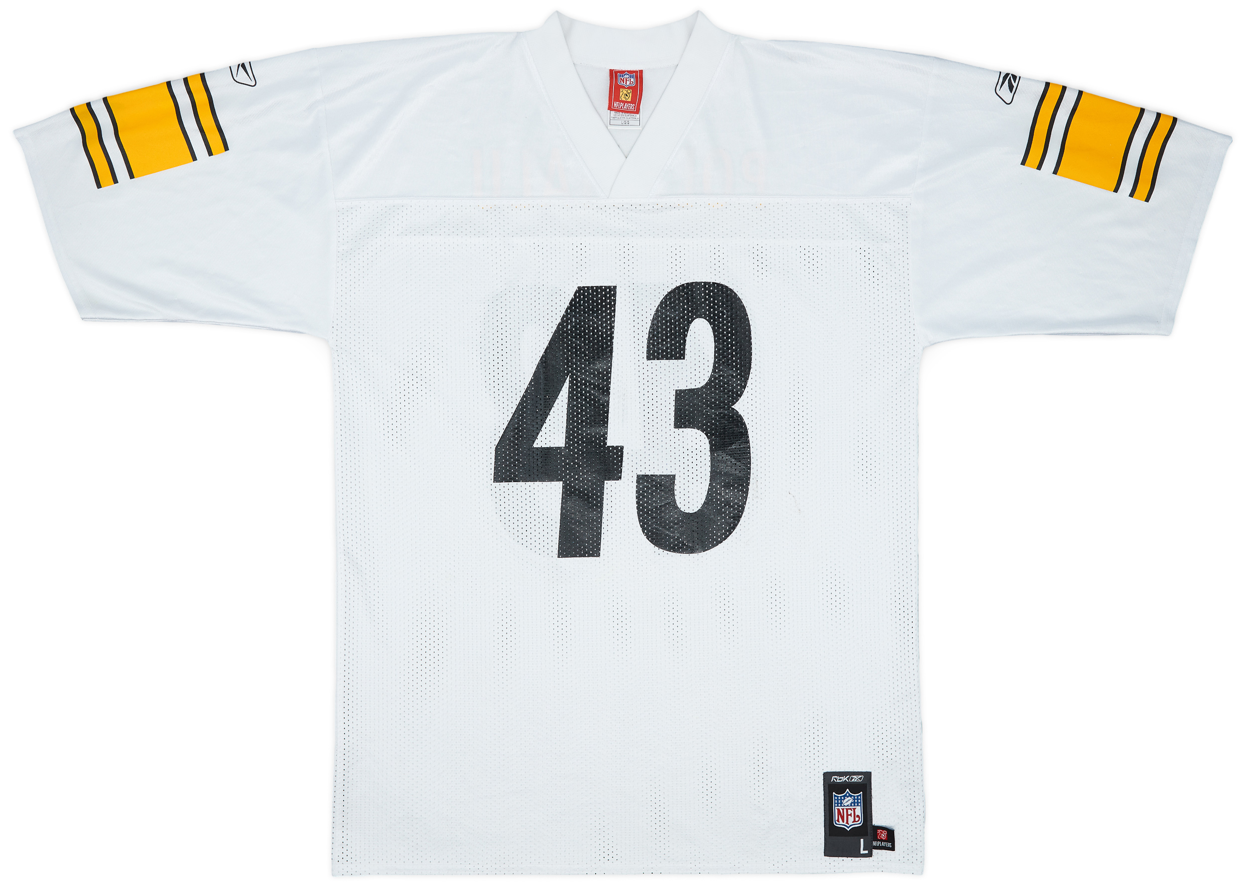 2007 Pittsburgh Steelers Polamalu #43 Reebok Replica Away Jersey - 6/10 ...