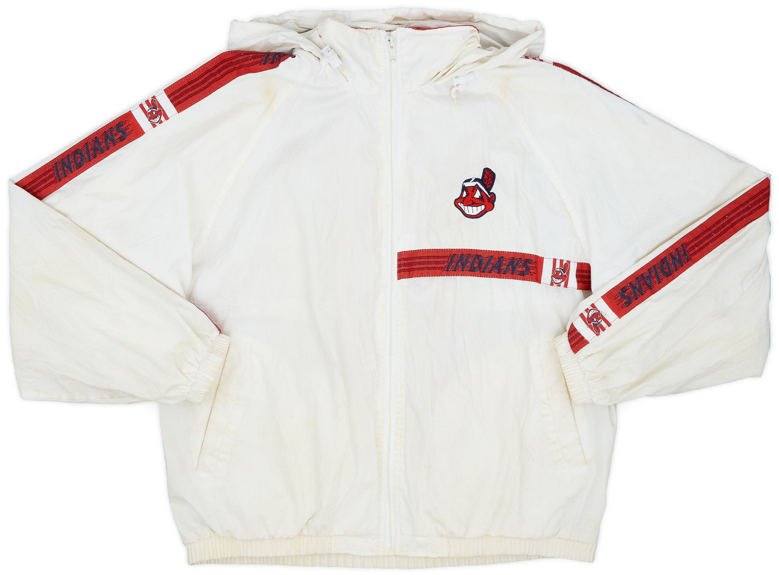 1990s Cleveland Indians Pro Player Windbreaker Jacket - 6/10 - (M)