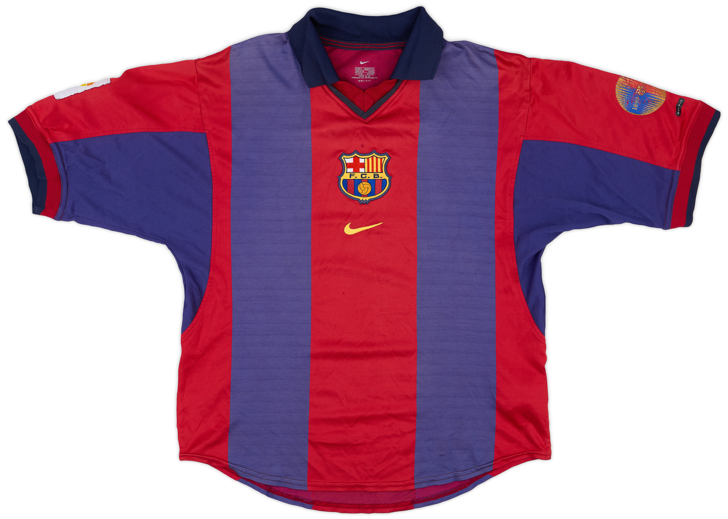 2000-01 Barcelona Home Shirt - 4/10 - (S)