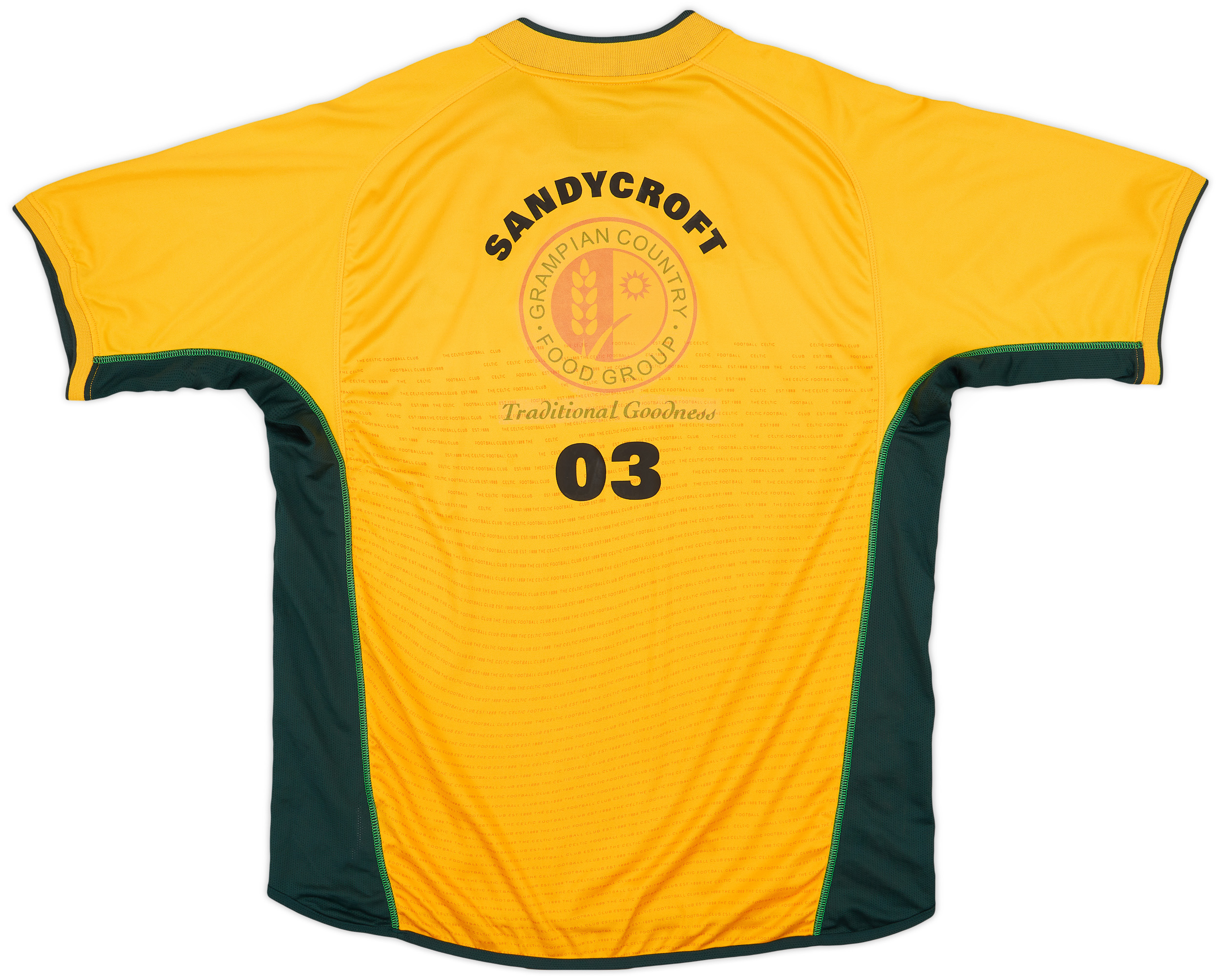 2002-03 Celtic Away Shirt Sandycroft #03 - 8/10 - (XL)