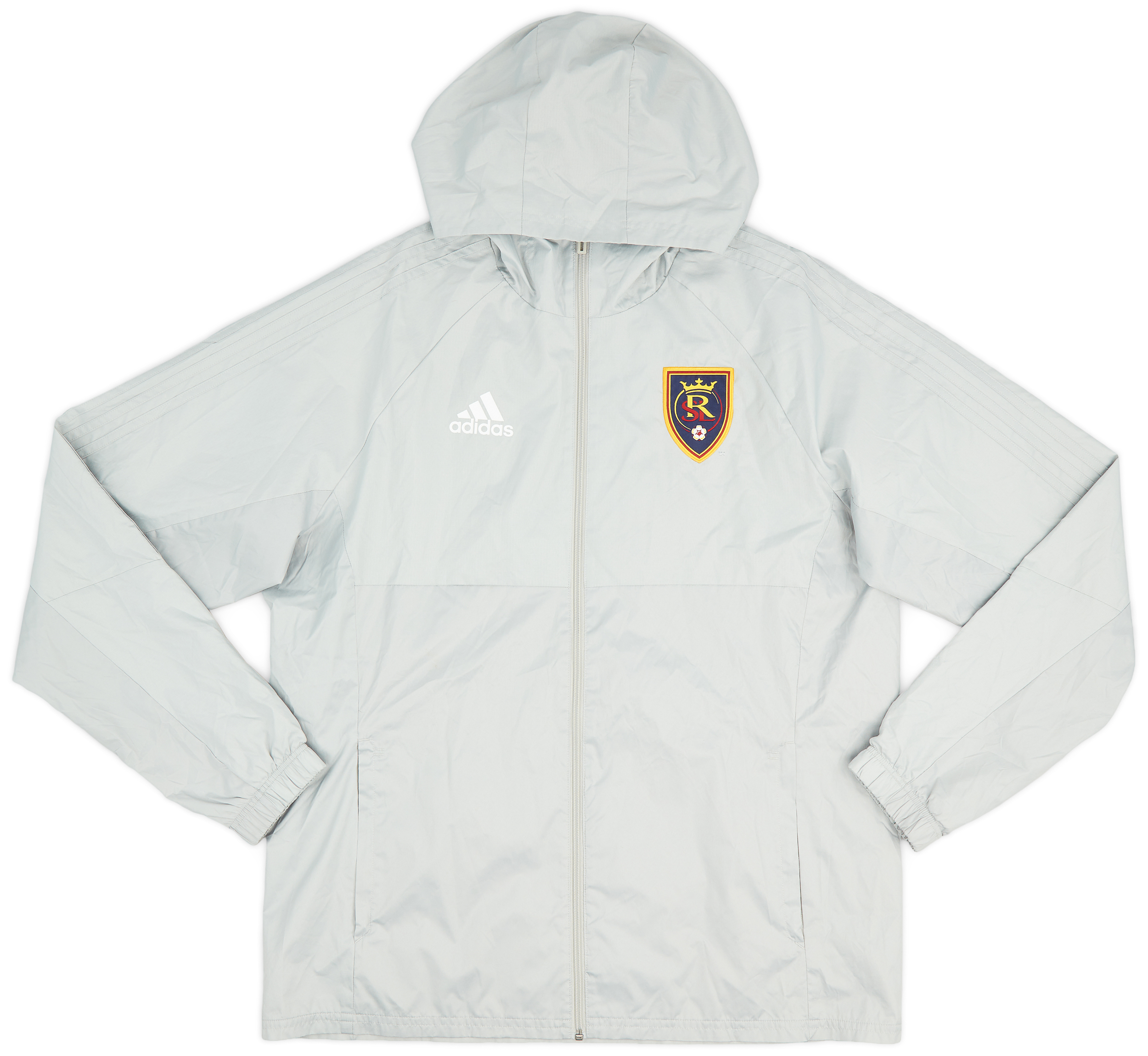 2016 Real Salt Lake adidas Hooded Rain Jacket - 9/10 - (L)