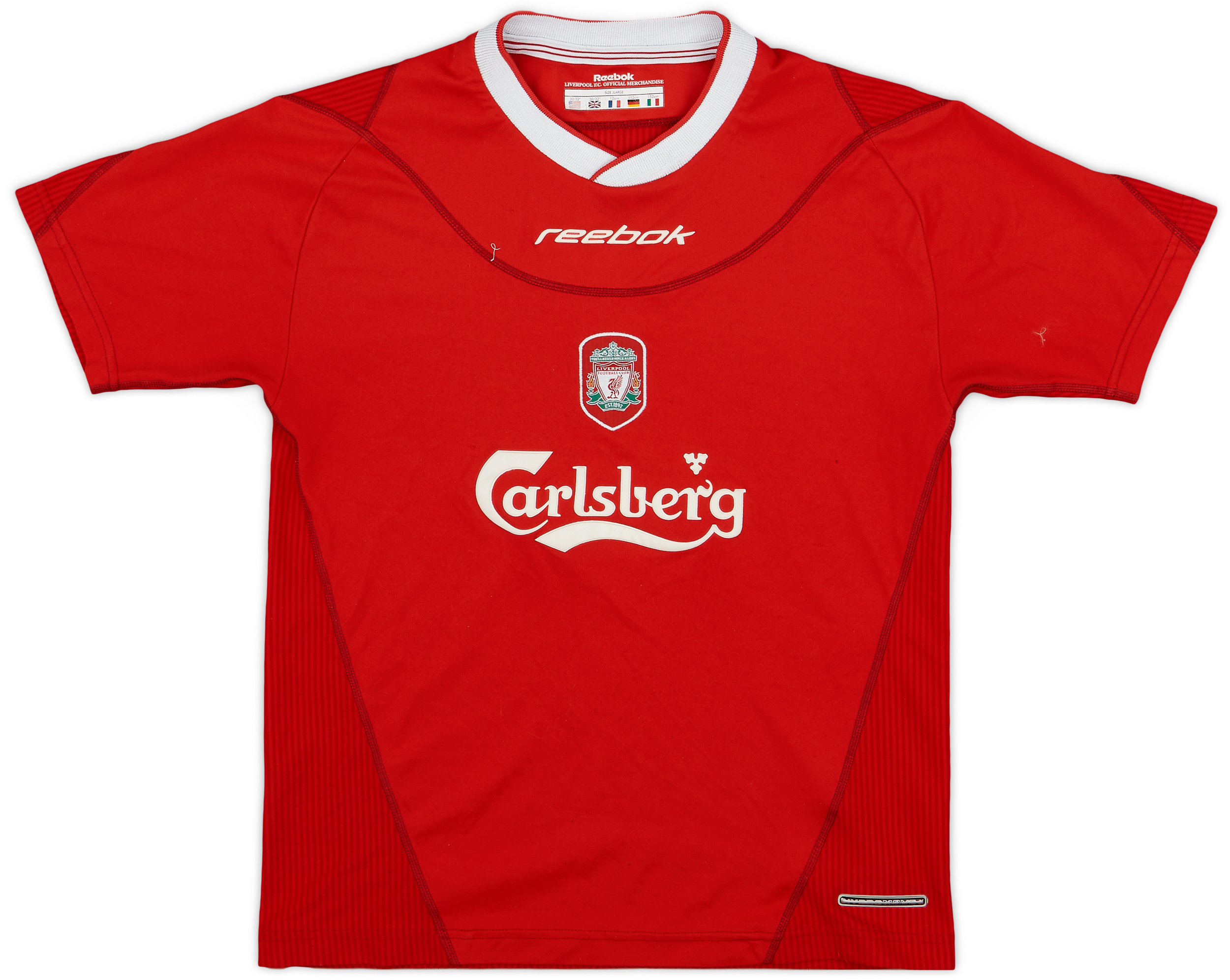 2002-04 Liverpool Home Shirt - 8/10 - (L.Boys)
