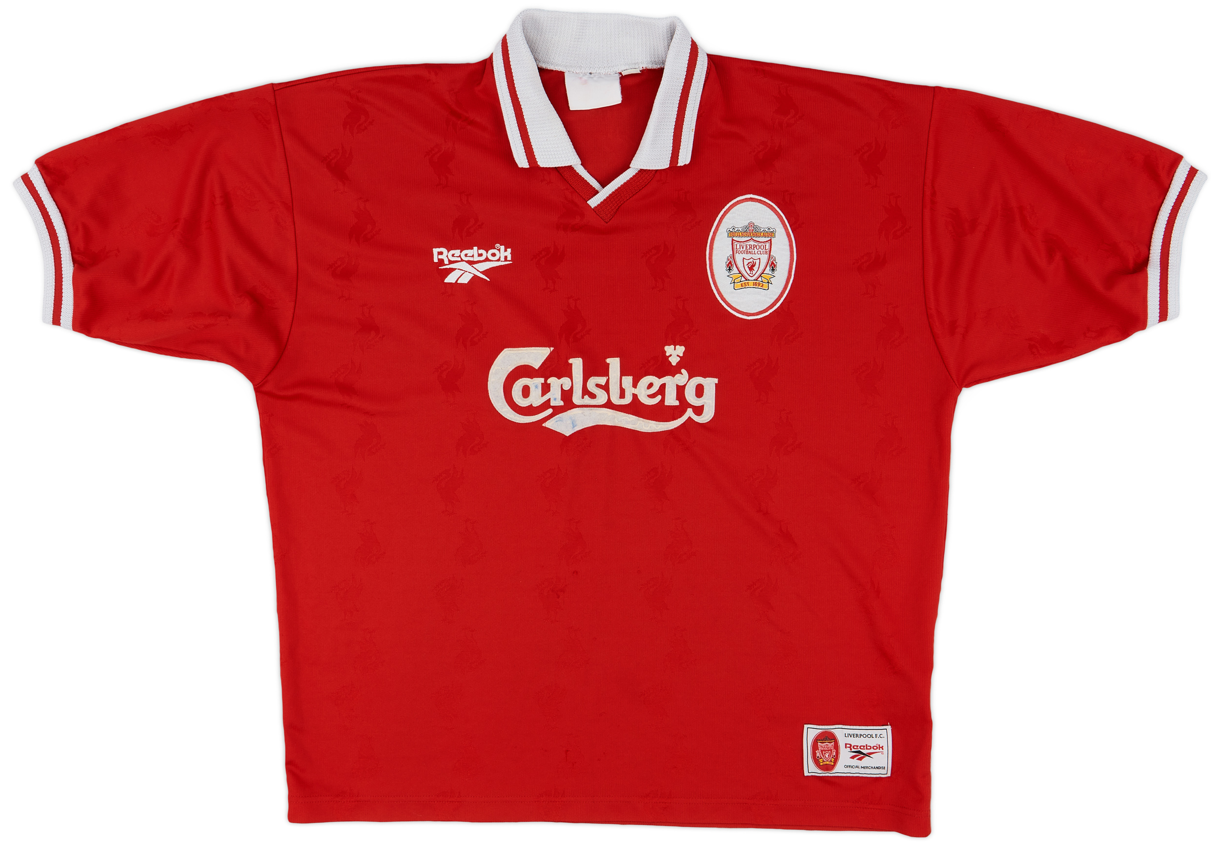1996-98 Liverpool Home Shirt - 5/10 - (XL)
