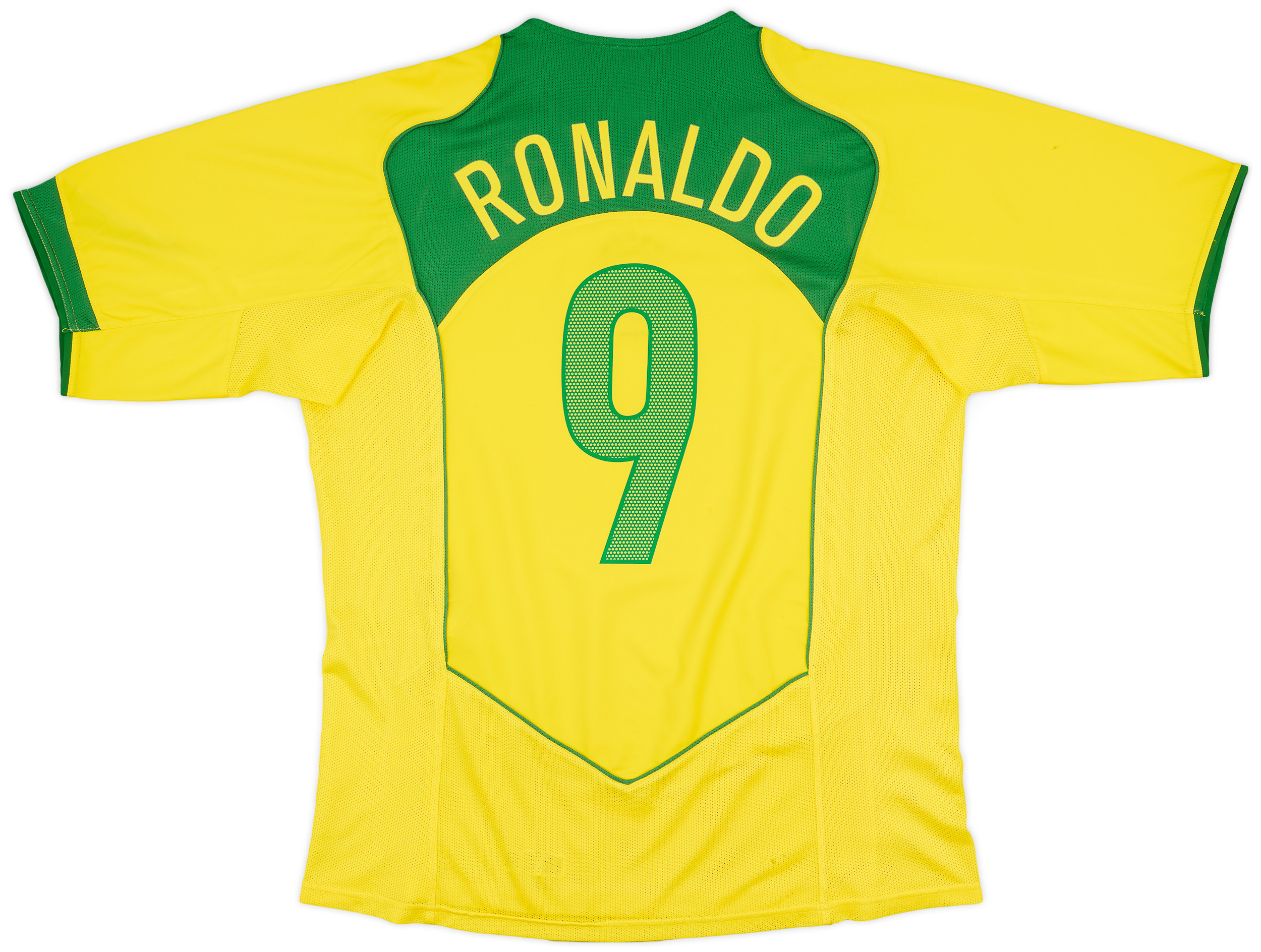 2004-06 Brazil Home Shirt Ronaldo #9 - 5/10 - (L)
