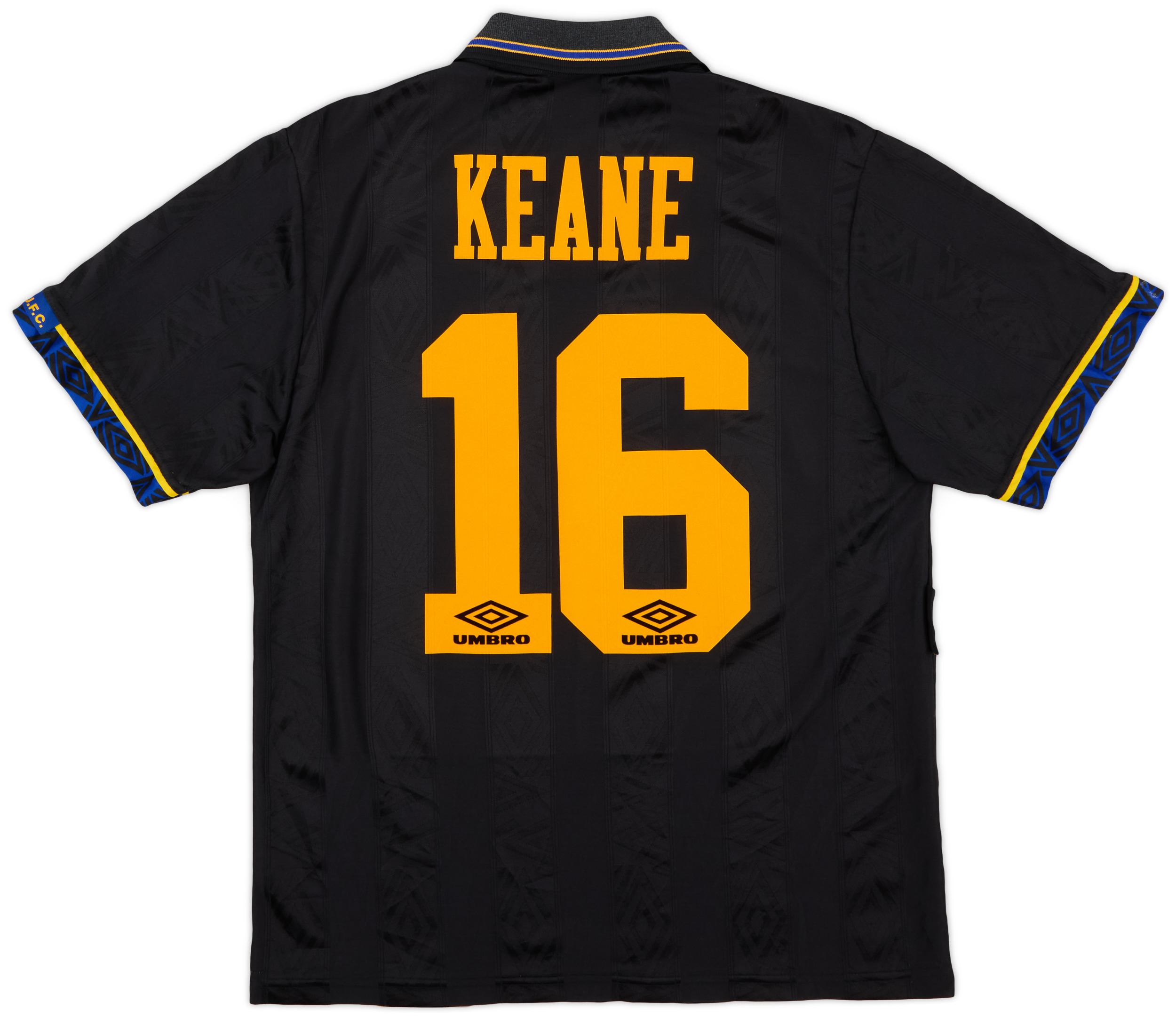 1993-95 Manchester United Away Shirt Keane #16 - 7/10 - (M)