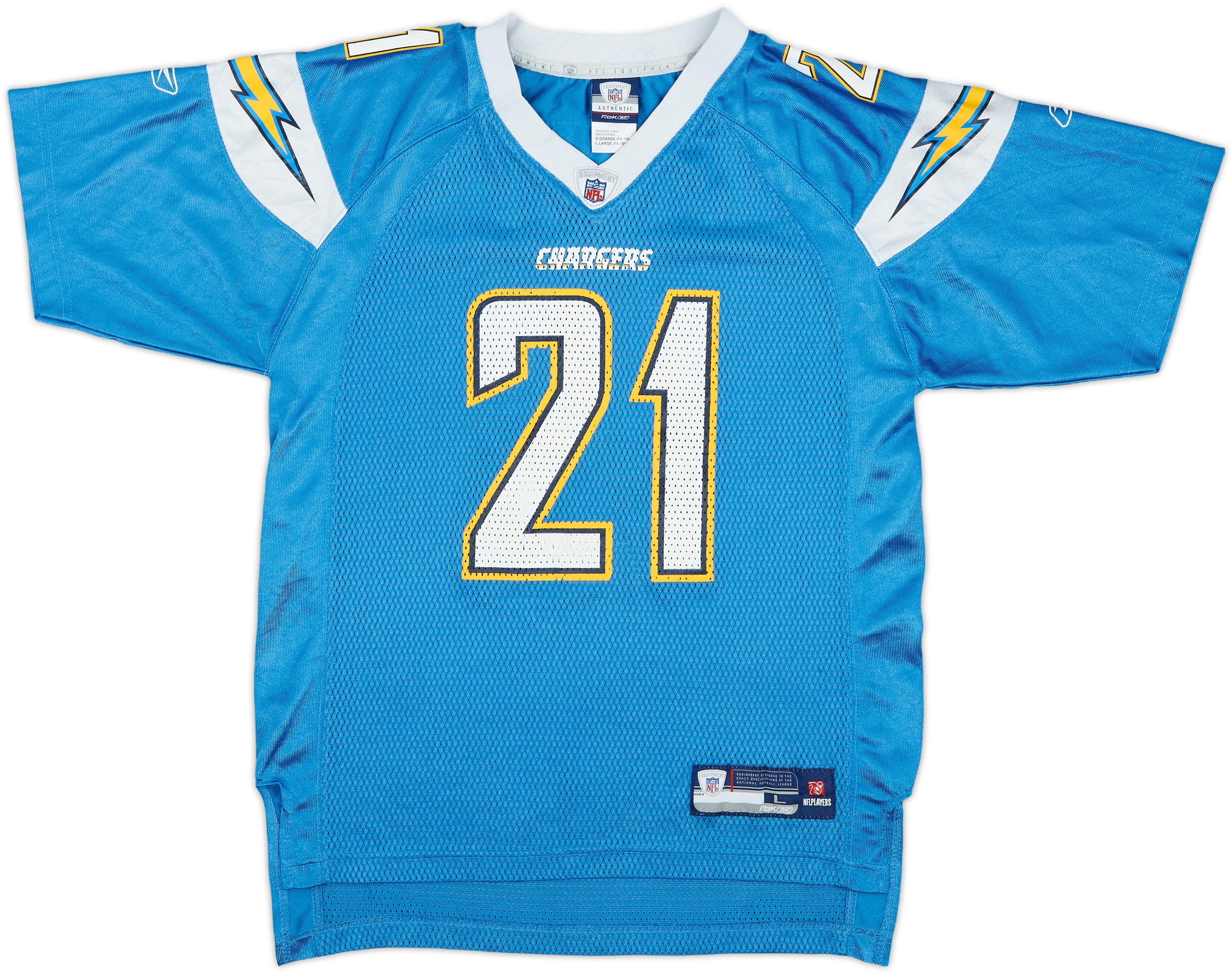 2007 San Diego Chargers Tomlinson #21 Reebok On Field Alternate Jersey ...