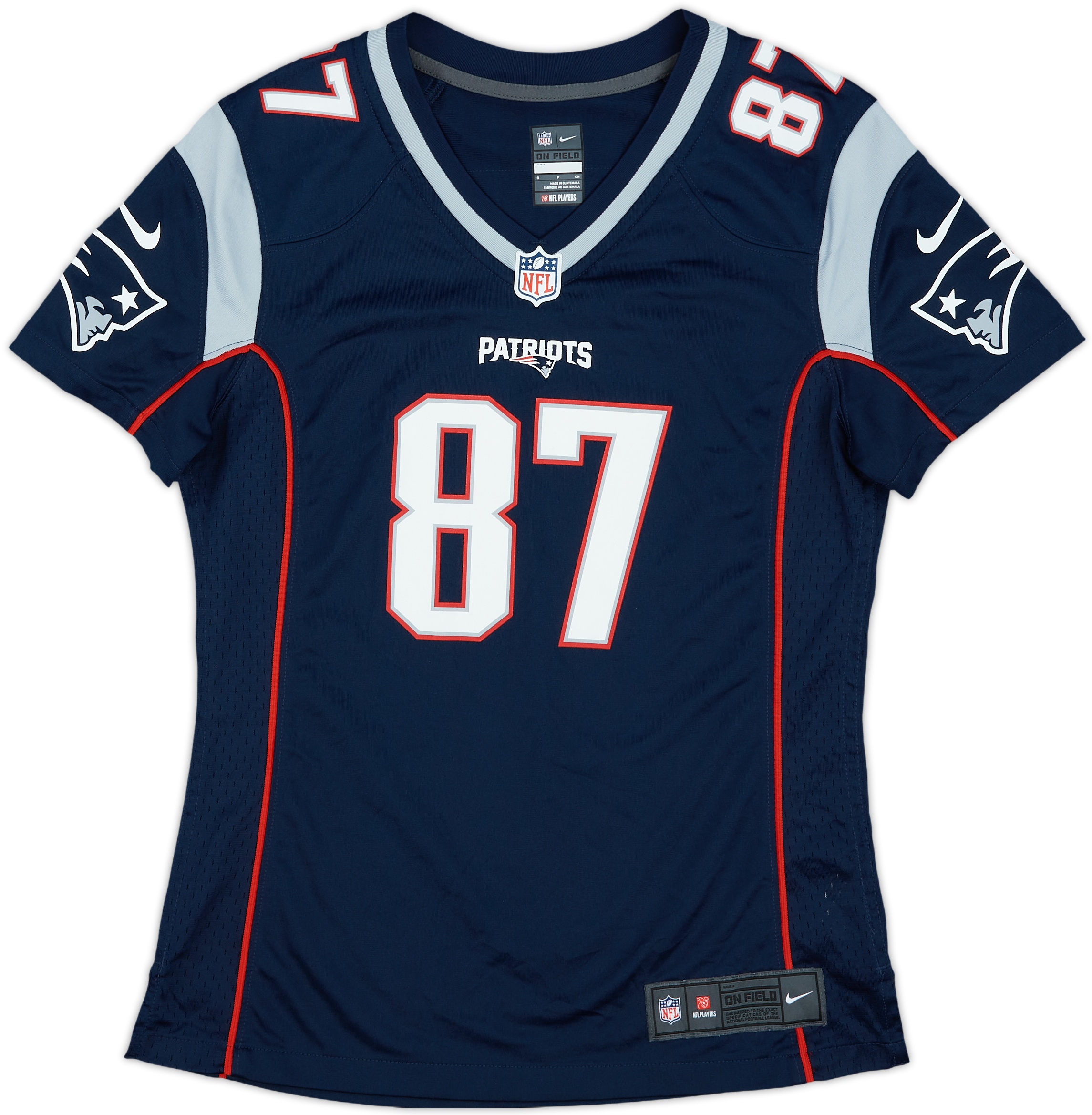 2012-18 New England Patriots Gronkowski #87 Nike Game Home Jersey ...