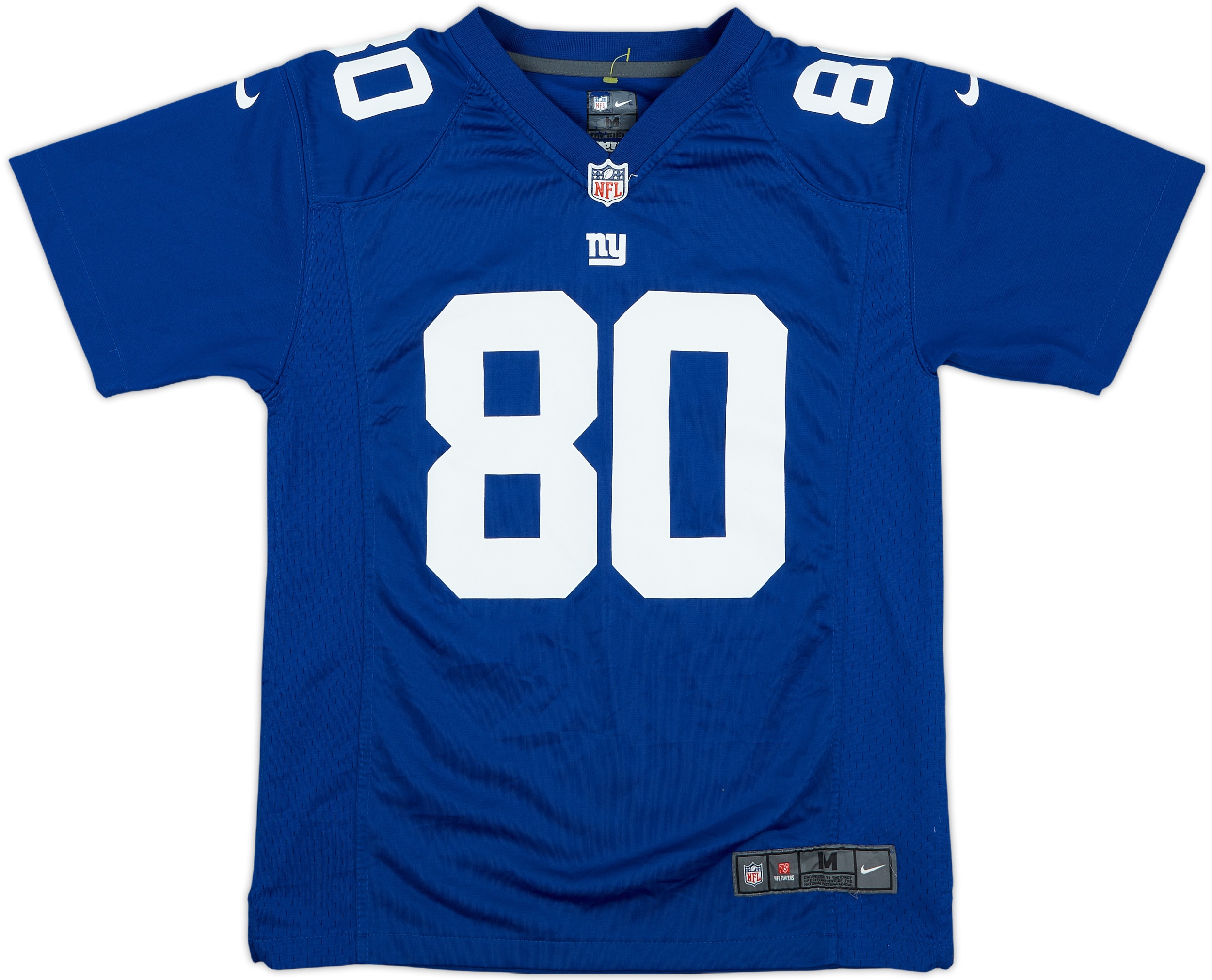 2012-16 New York Giants Cruz #80 Nike Game Home Jersey - 6/10 - (M.Boys)