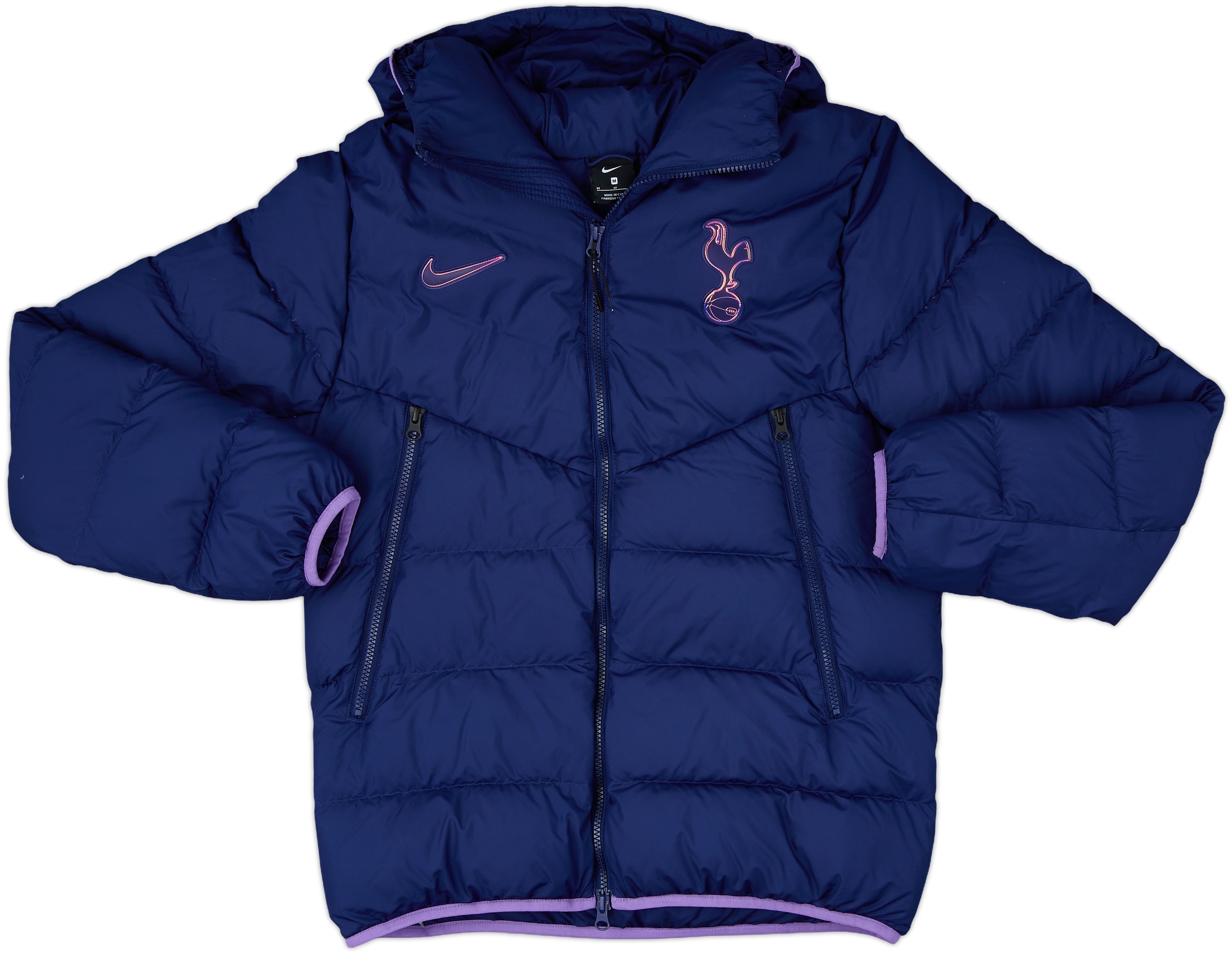 2019-20 Tottenham Nike Hooded Padded Bench Coat - 8/10 - (M)