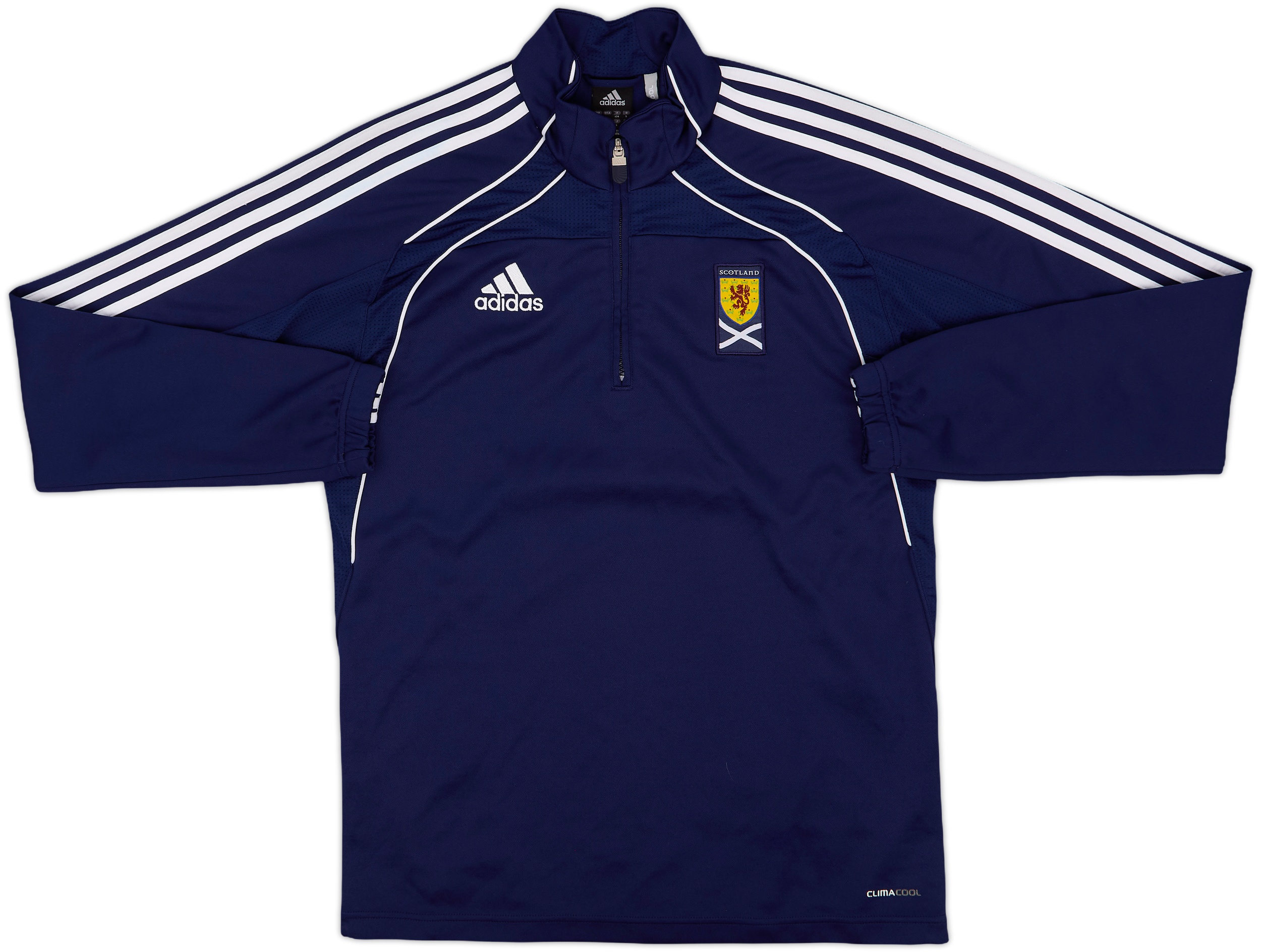 2010-11 Scotland adidas 1/4 Zip Drill Top - 8/10 - (M)