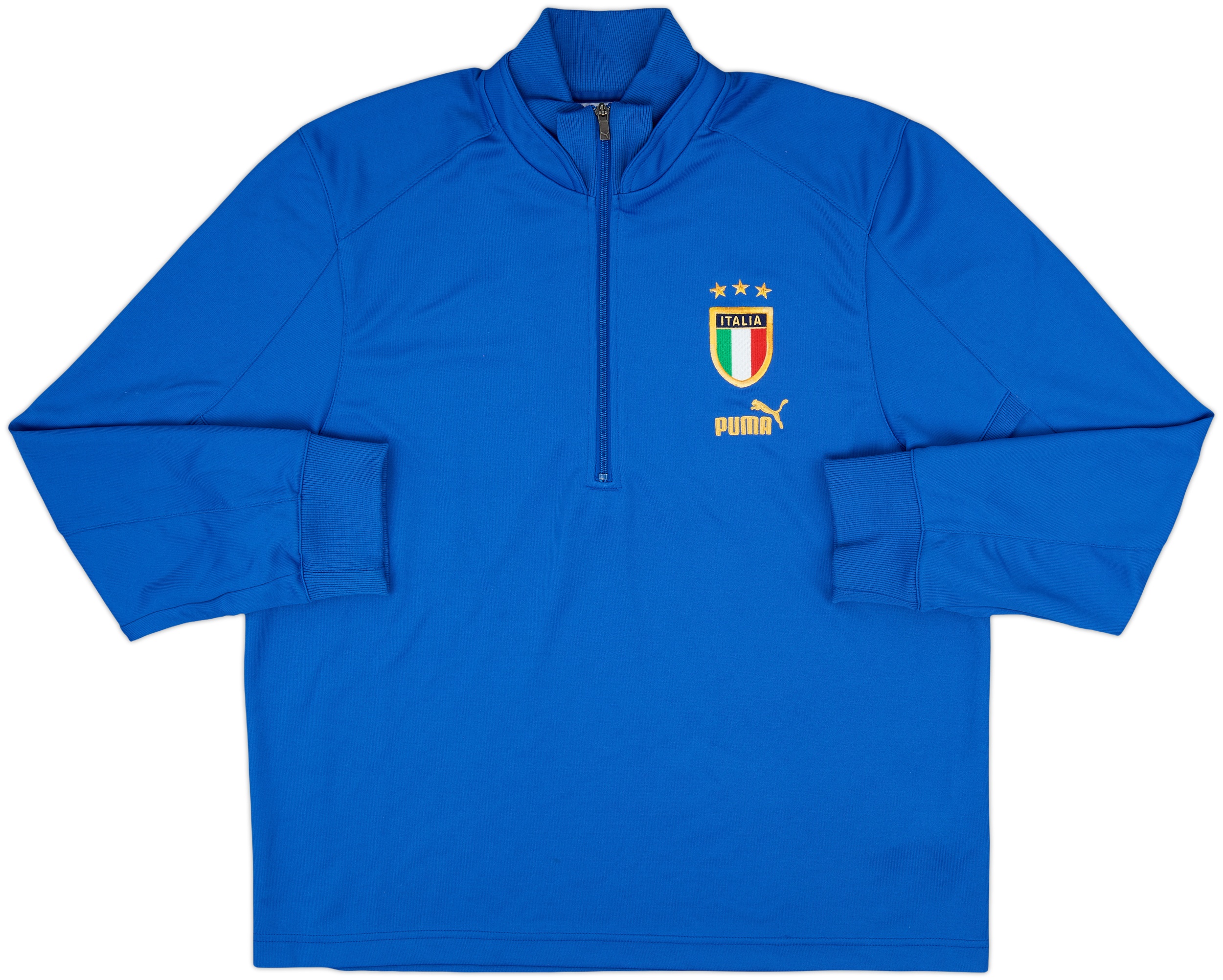 2004-05 Italy Puma 1/4 Zip Training Top - 9/10 - (XXL)