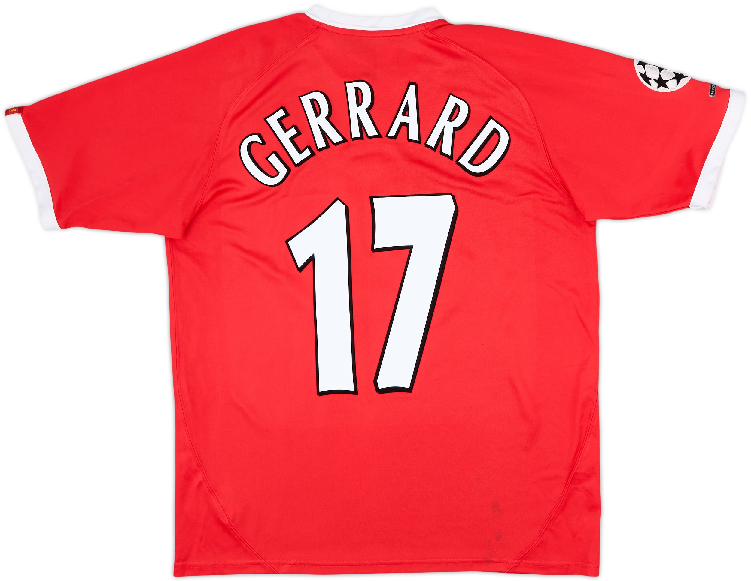 2001-03 Liverpool CL Shirt Gerrard #17 - 7/10 - (M)