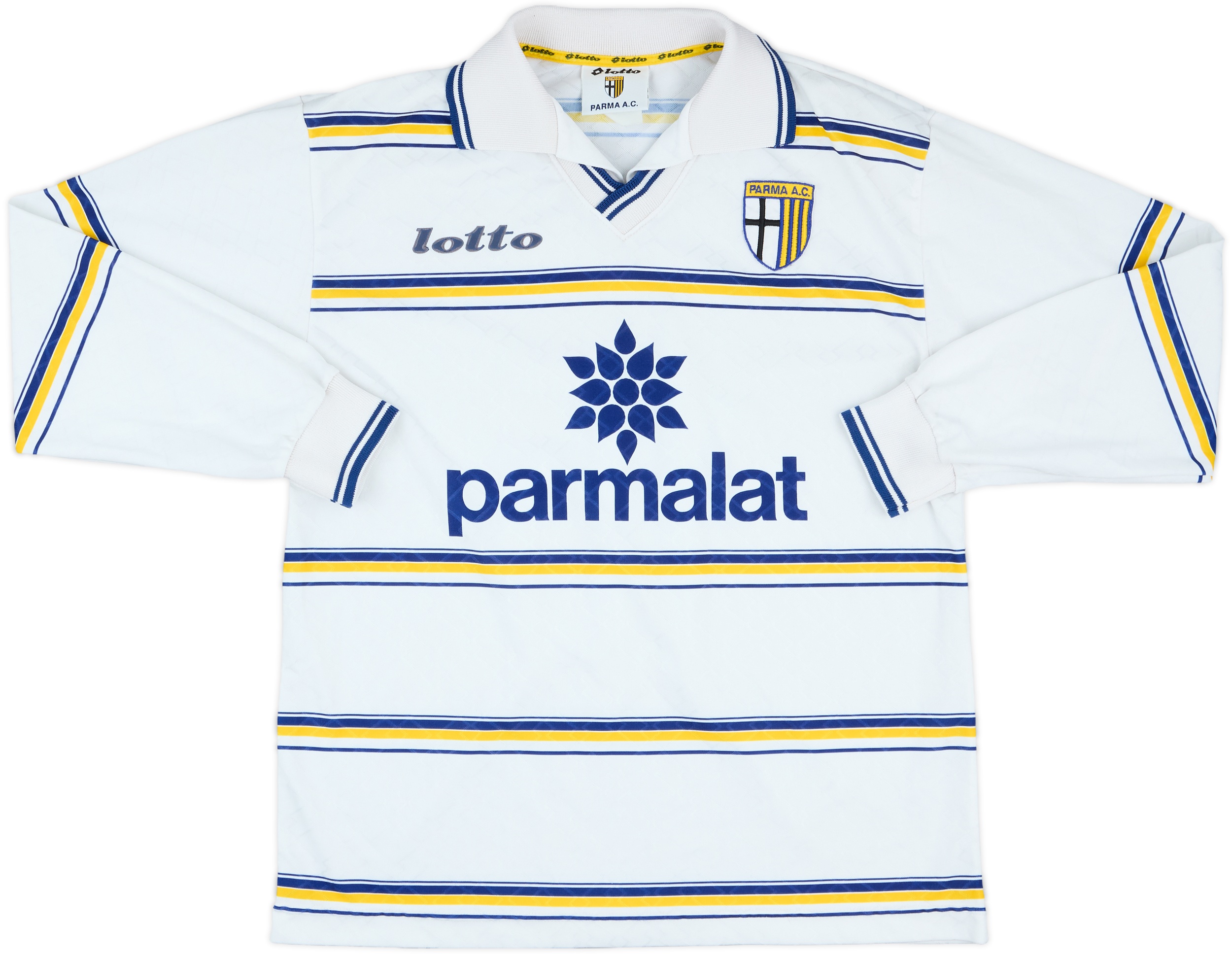 1998-99 Parma Match Issue Away L/S Shirt #15