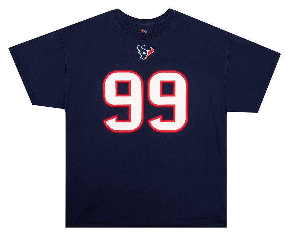 2010s Houston Texans Watt #99 Majestic Tee XL