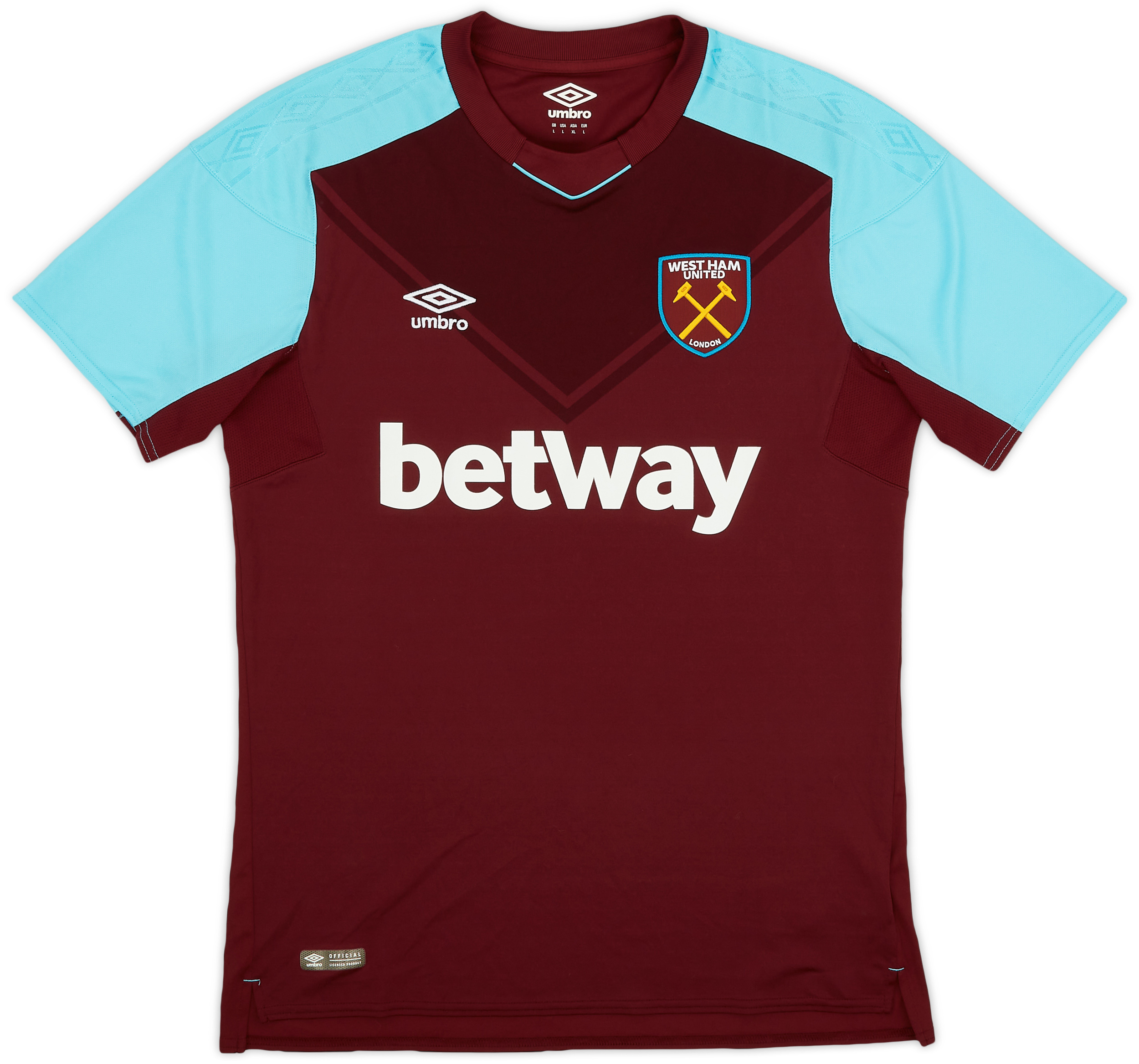 2017-18 West Ham Home Shirt - 8/10 - (L)