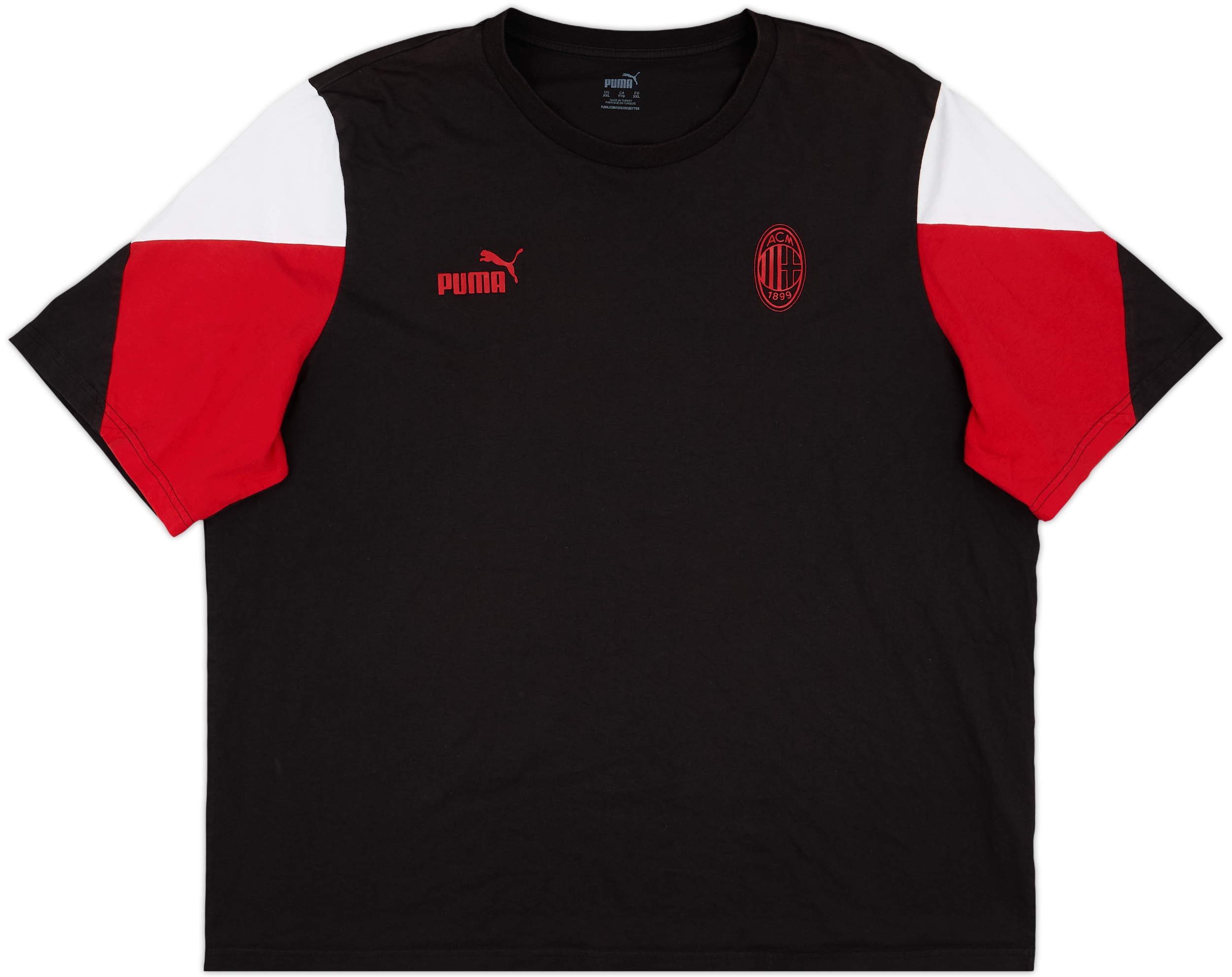 2021-22 AC Milan Puma Cotton Tee - 9/10 - (XXL)