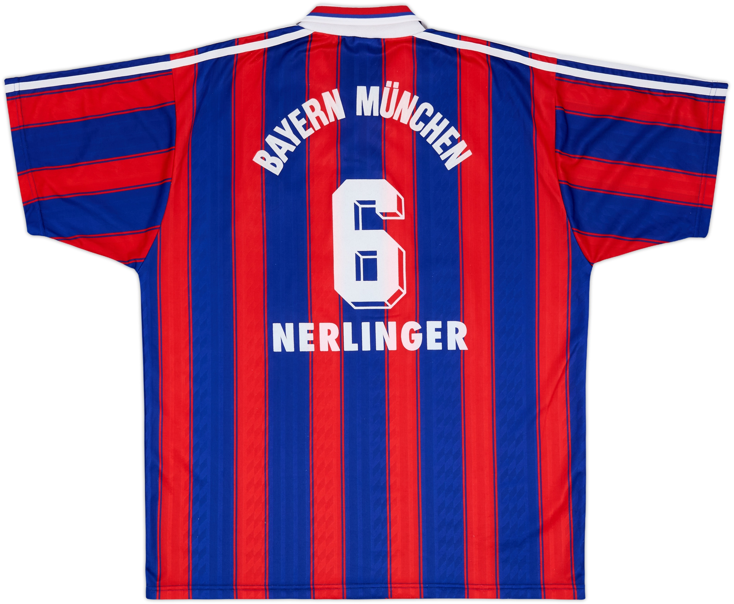 1995-97 Bayern Munich Home Shirt Nerlinger #6 - 9/10 - (XL)