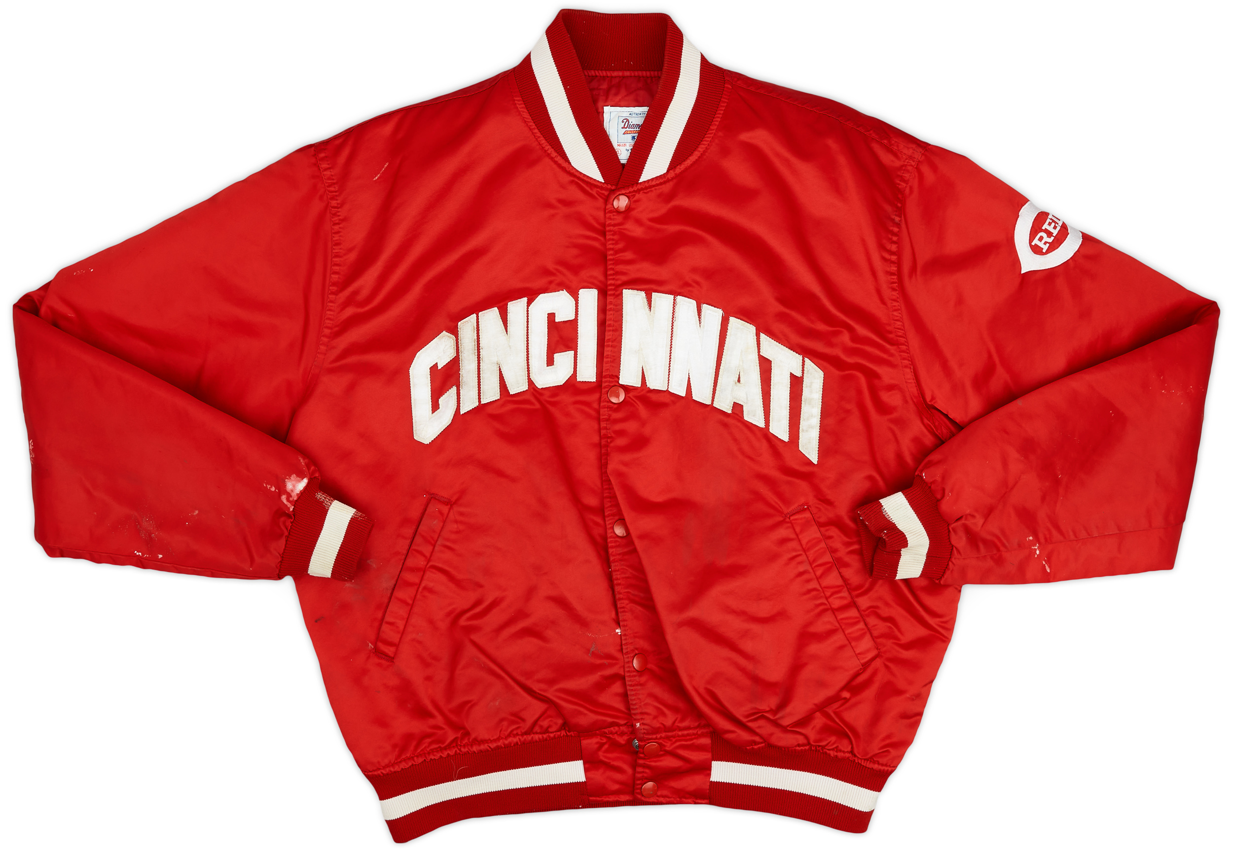 1990s Cincinnati Reds Starter Satin Varsity Jacket (Good) XL