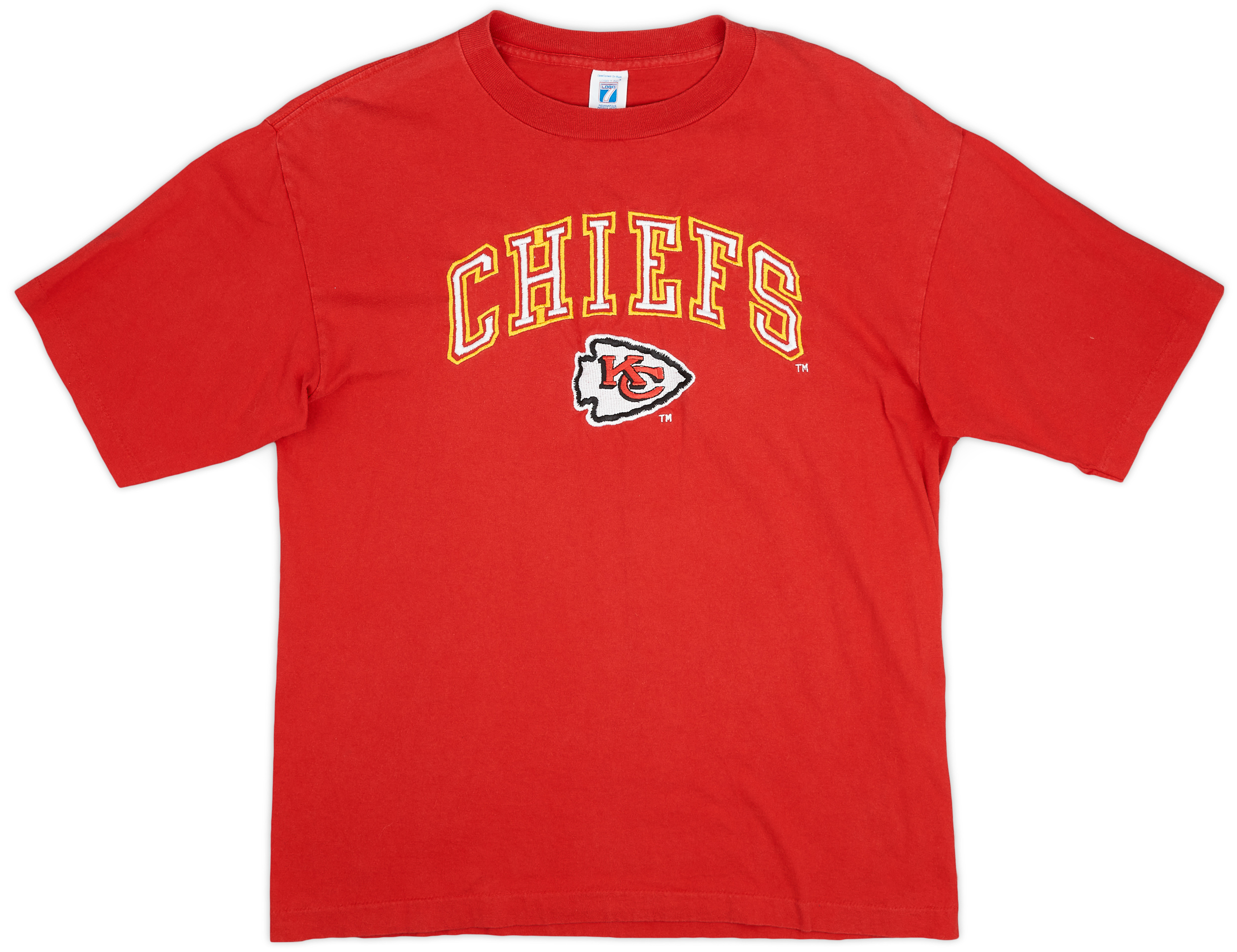 1990-96 Kansas City Chiefs Logo 7 Tee (Excellent) XL