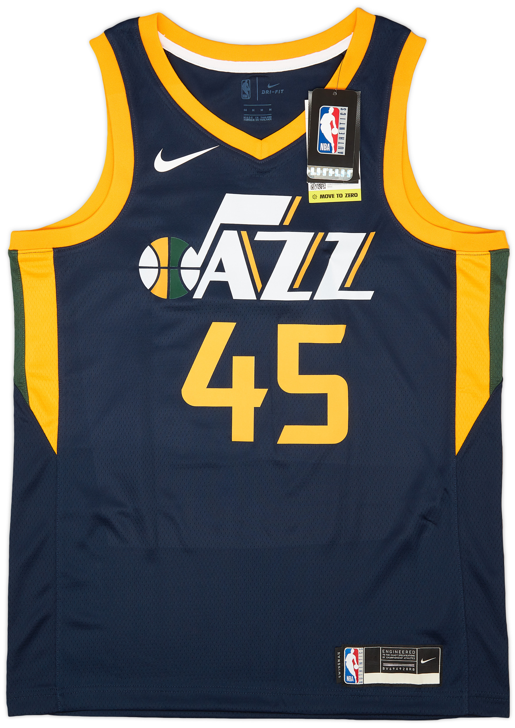 2017-22 Utah Jazz Mitchell #45 Nike Swingman Away Jersey (M)