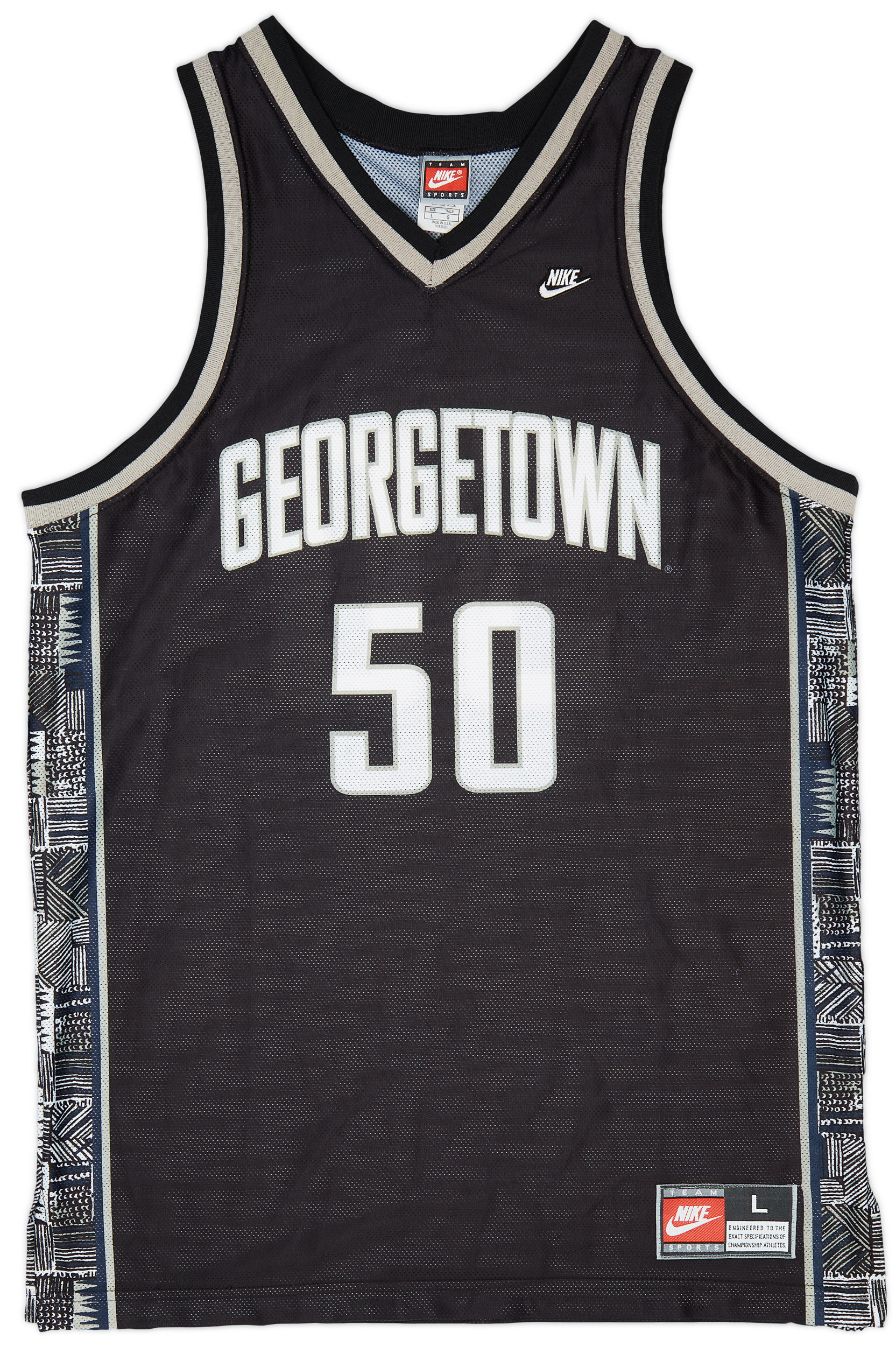 1994-96 Georgetown Hoyas Harrington #50 Nike Away Jersey (Excellent) L