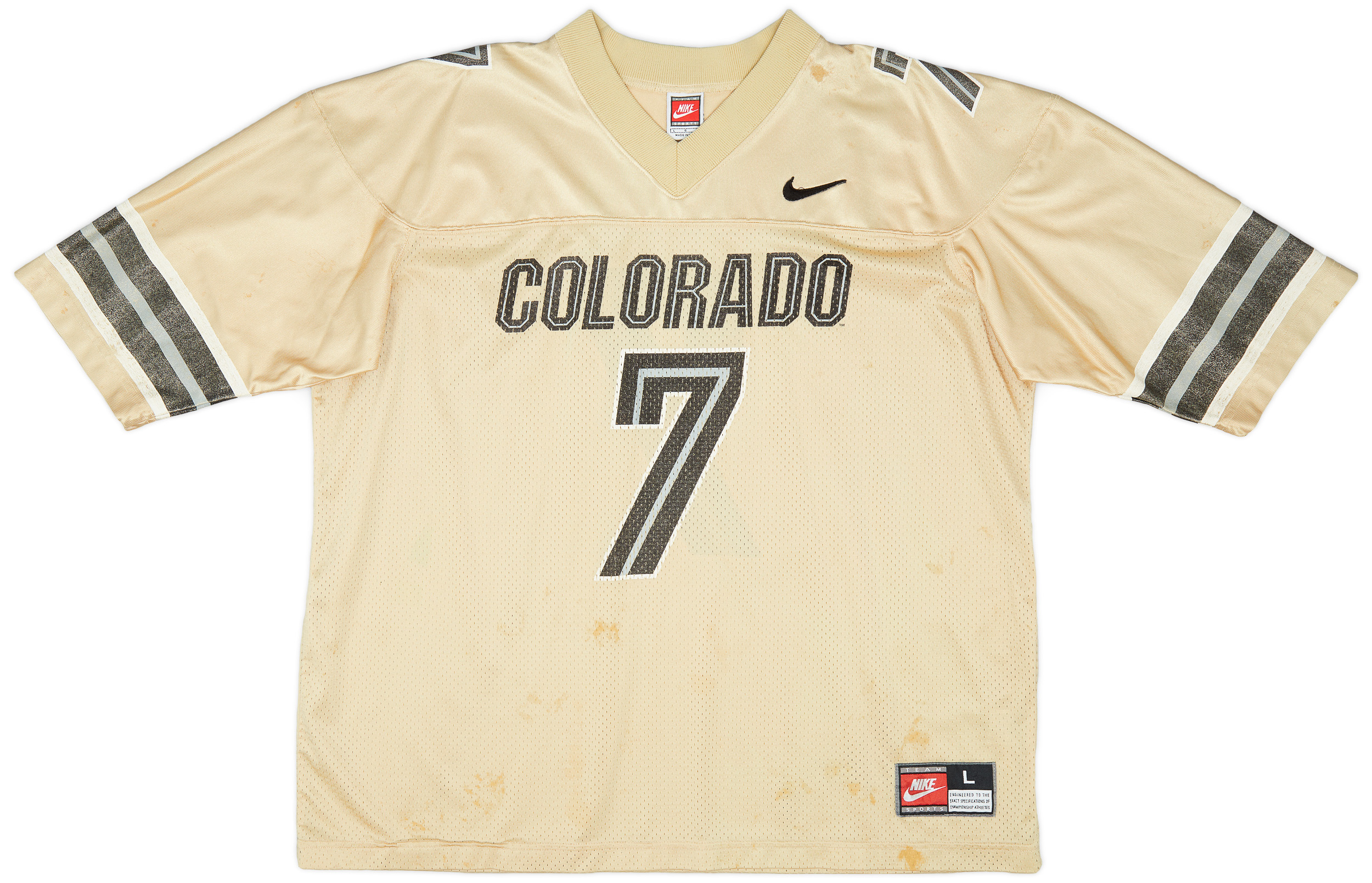 1997 Colorado Buffaloes Hessler #7 Nike Alternate Jersey (Very Good) L